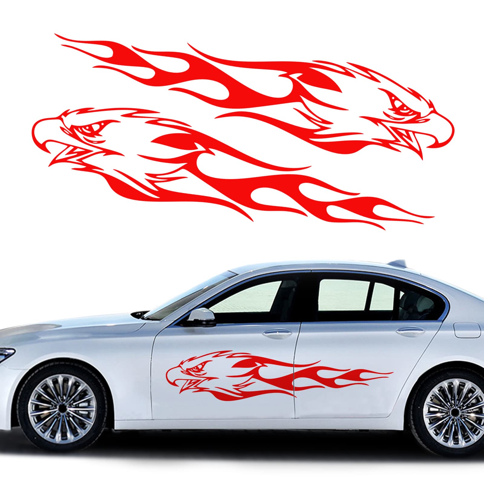 Car Stickers Design For Red Car