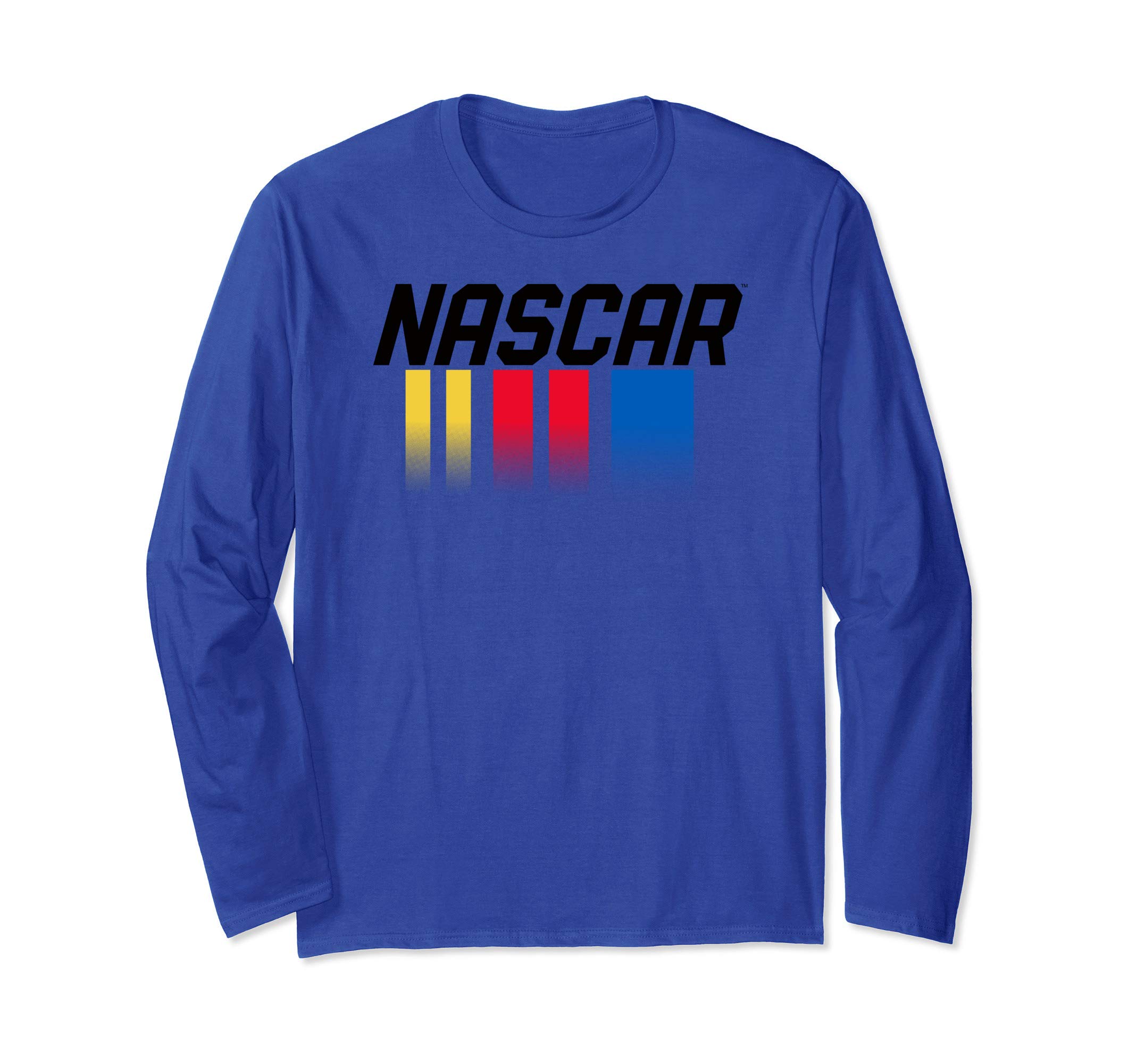Amazon.com: Nascar Vertical Stripes Fade Long Sleeve T-Shirt : Clothing ...