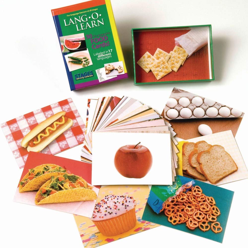 Stages Learning Materials Lang-O-Learn ESL Food Vocabulary Photo Cards ...