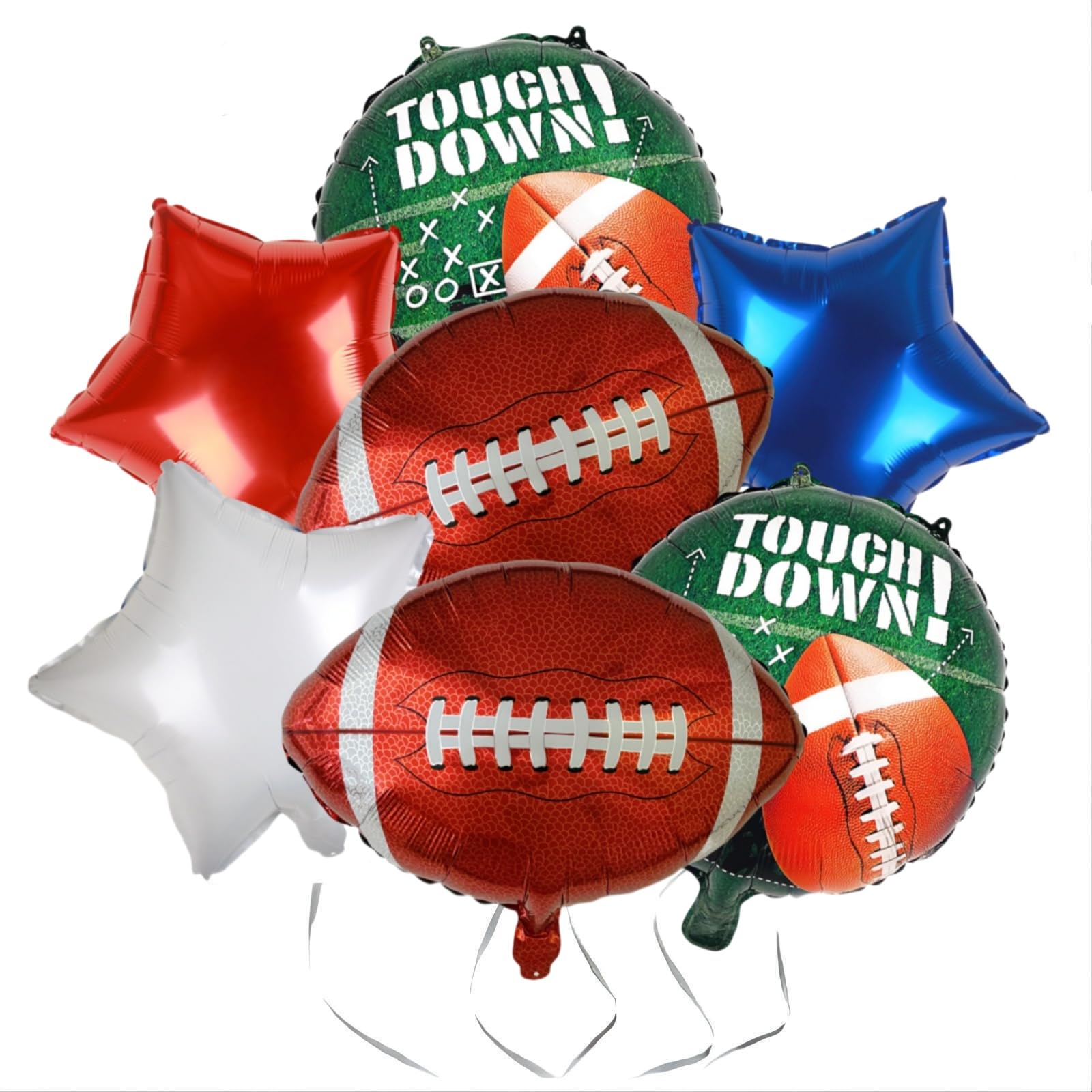 Amazon.com: Kwuz Football Balloons Touch Down Balloons Football Theme ...