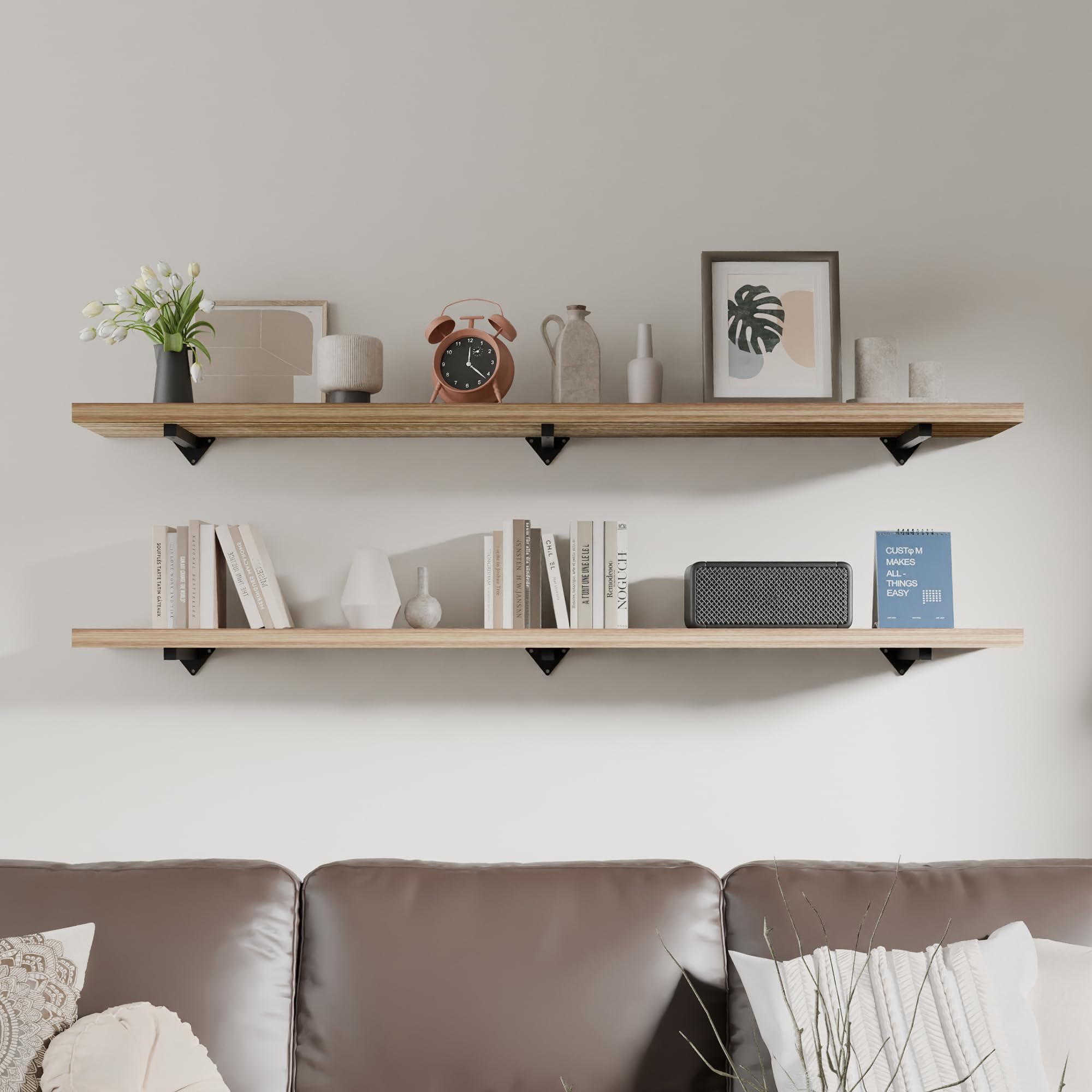 Amazon.com: ONOTETUT Long Wall Shelves 60 inch,Long Floating Shelf for ...