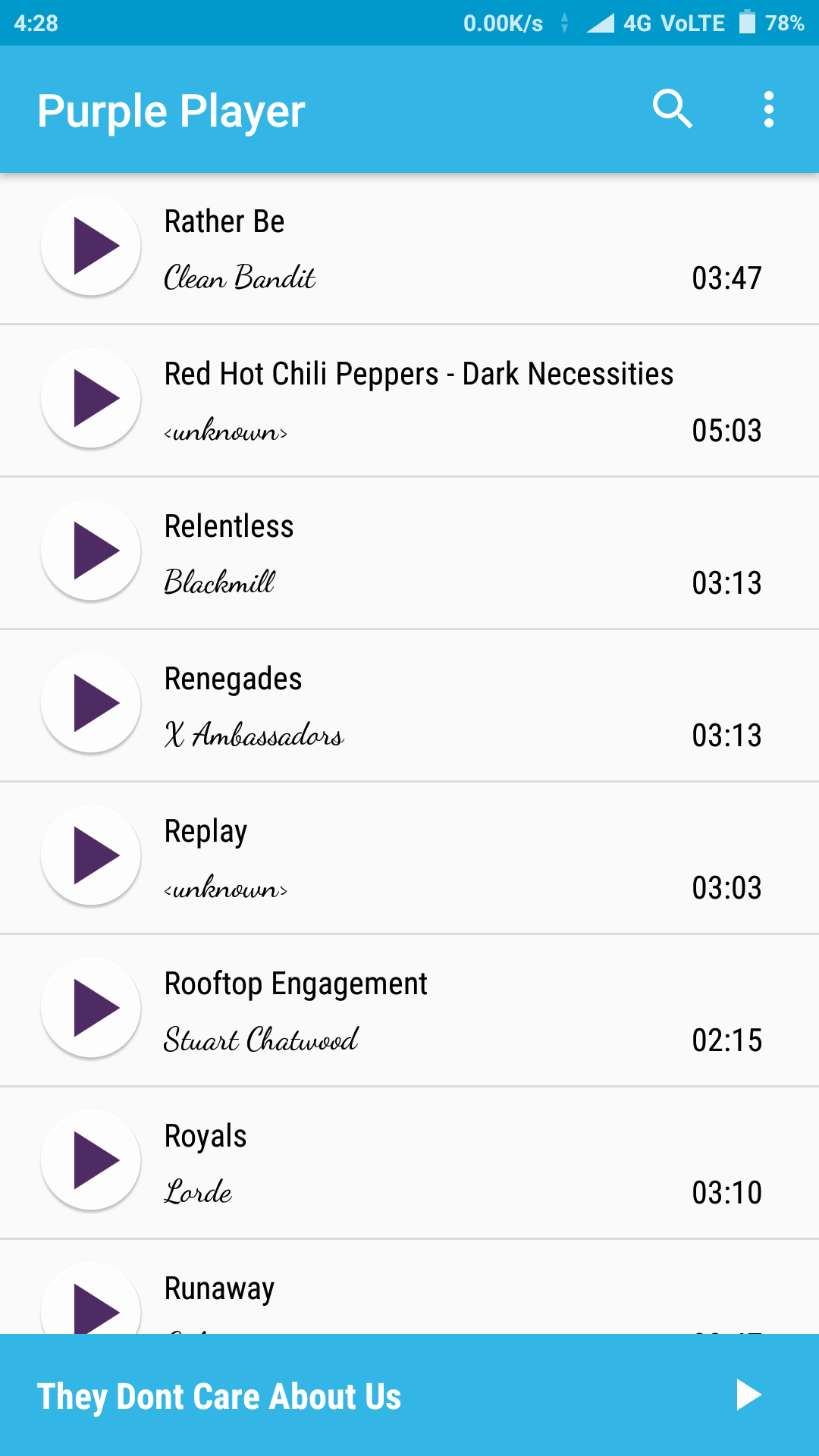 Purple Music Player - App on the Amazon Appstore