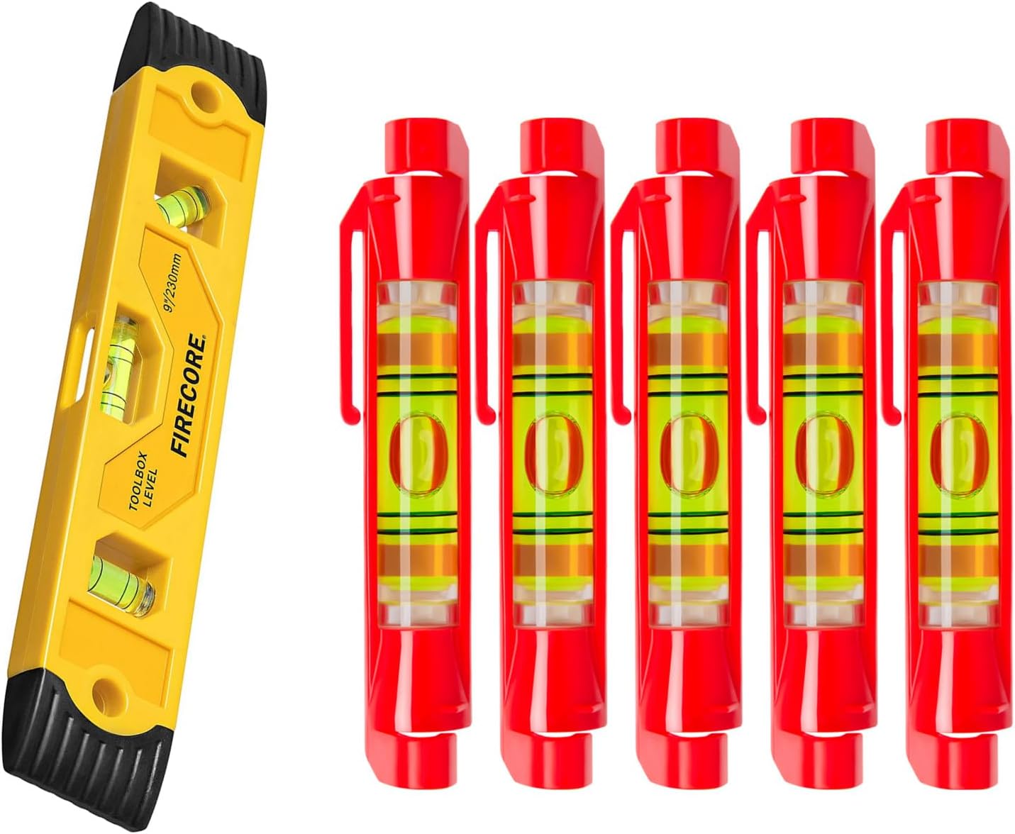 Magnetic Torpedo Level, 9-Inch Shockproof small Leveler with 3 Bubble ...