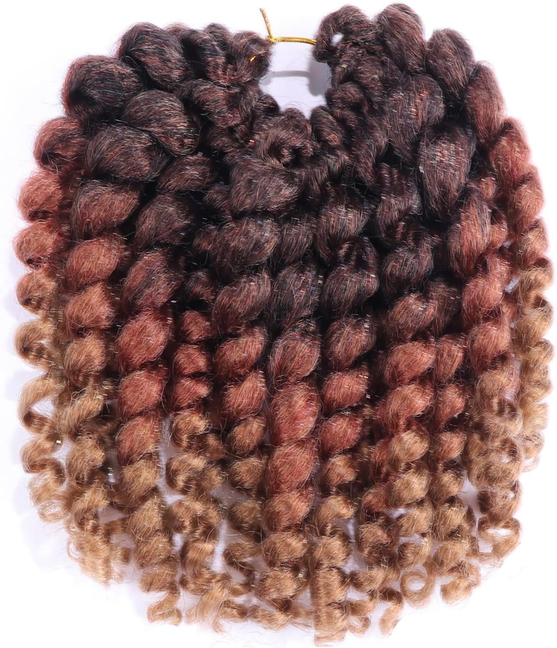 Amazon.com : HBNK Jamaican Bounce Crochet Hair-4 Packs 8 Inch Wand Curl ...