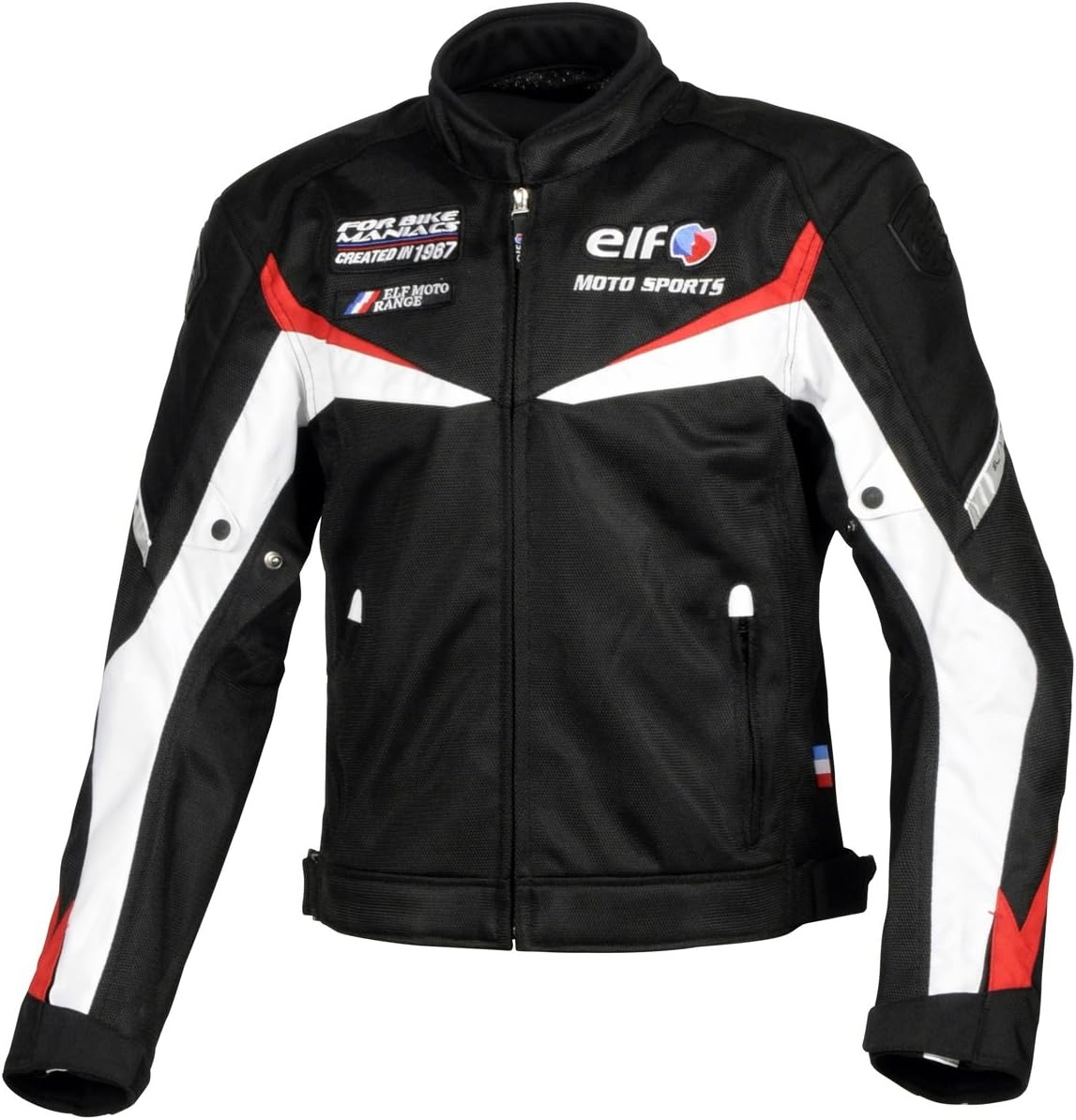Amazon | エルフ(ELF) バイク用ジャケット Mesh Blouson(メッシュブルゾン) ホワイト 3L EL-8227 | ジャケット | 車＆バイク