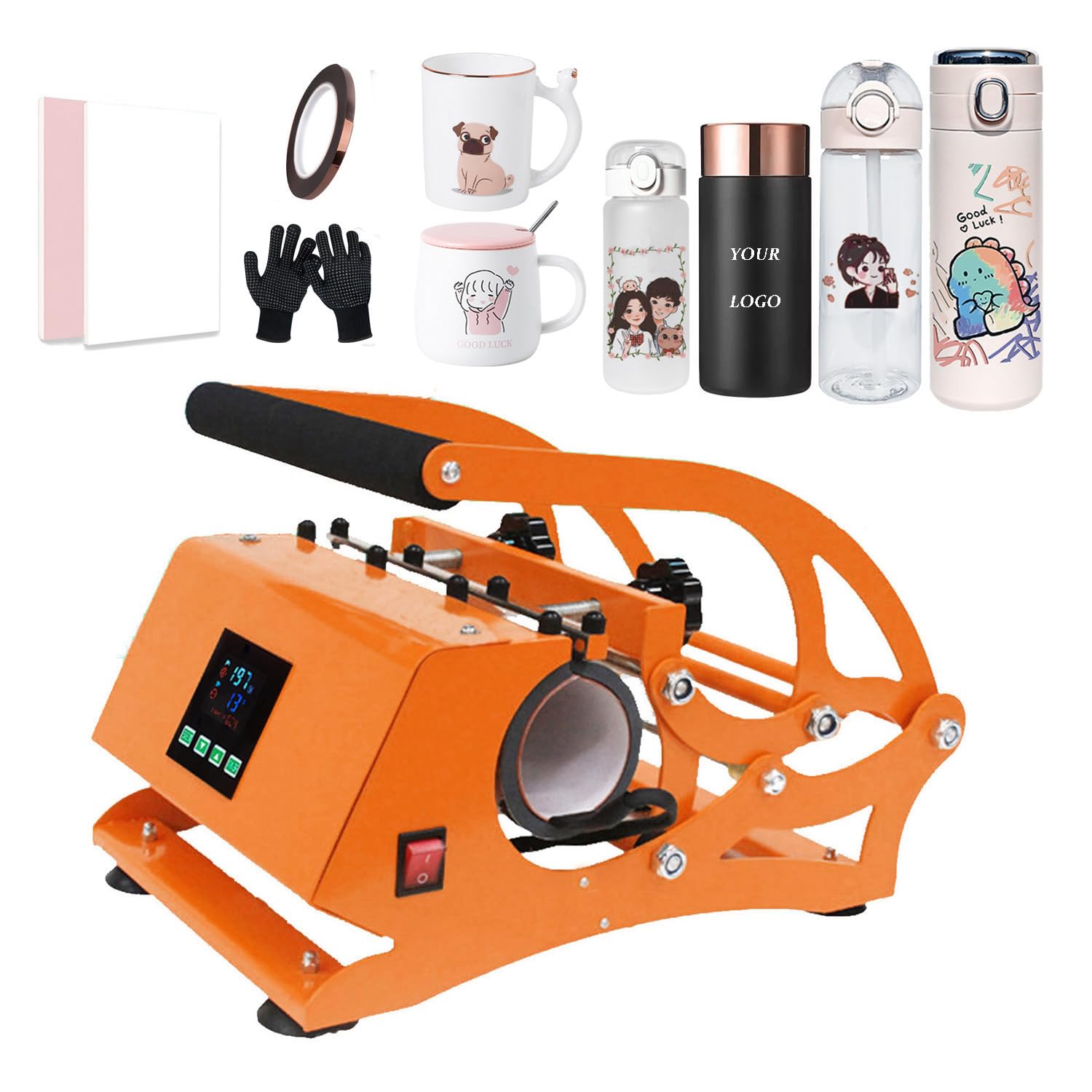 Amazon.com: Sublimation Mug Press Machine, Tumbler Heat Press for ...