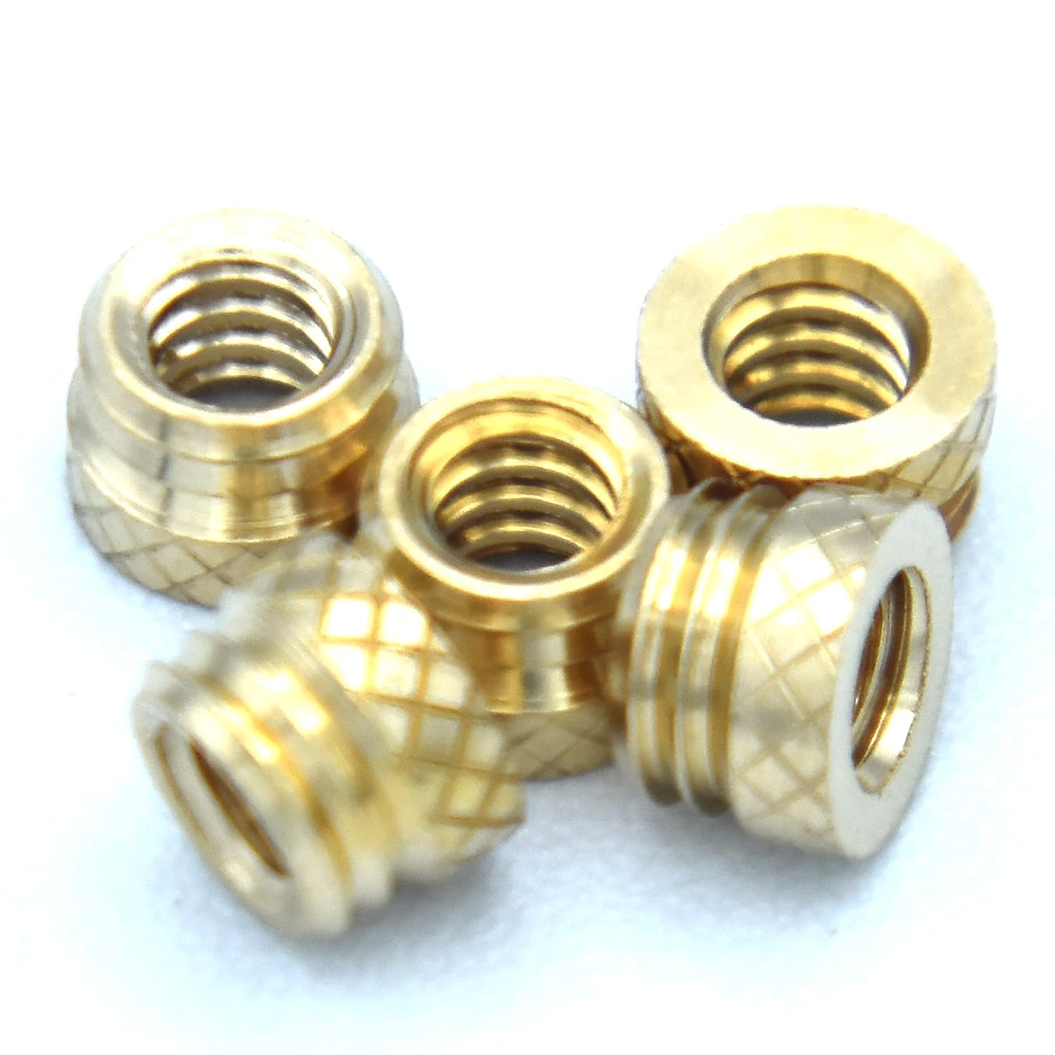 [ J&J Products ] Brass Insert IUB-632, 6-32 Tapered, Thru-Threaded, 5.6 ...
