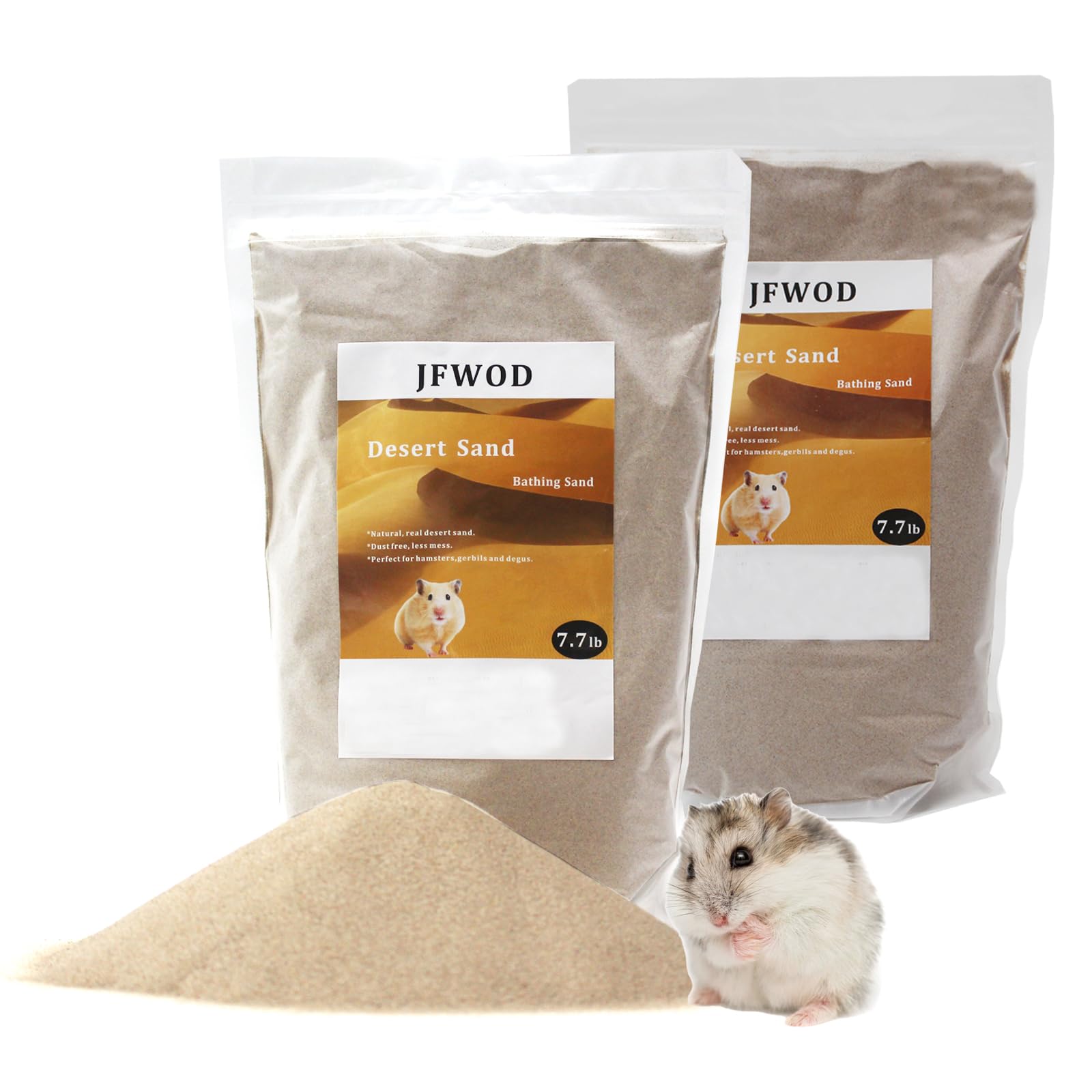 Amazon.com : JFWOD Hamster Bath Sand, 15.4lb Dust Free Desert Sand or ...