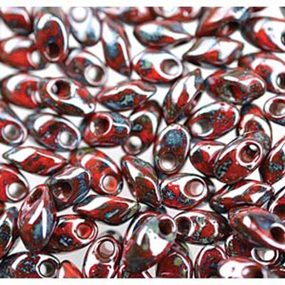 Amazon.com: Picasso Op Red Garnet Luster 100 Grams 4x7mm Long Magatama ...