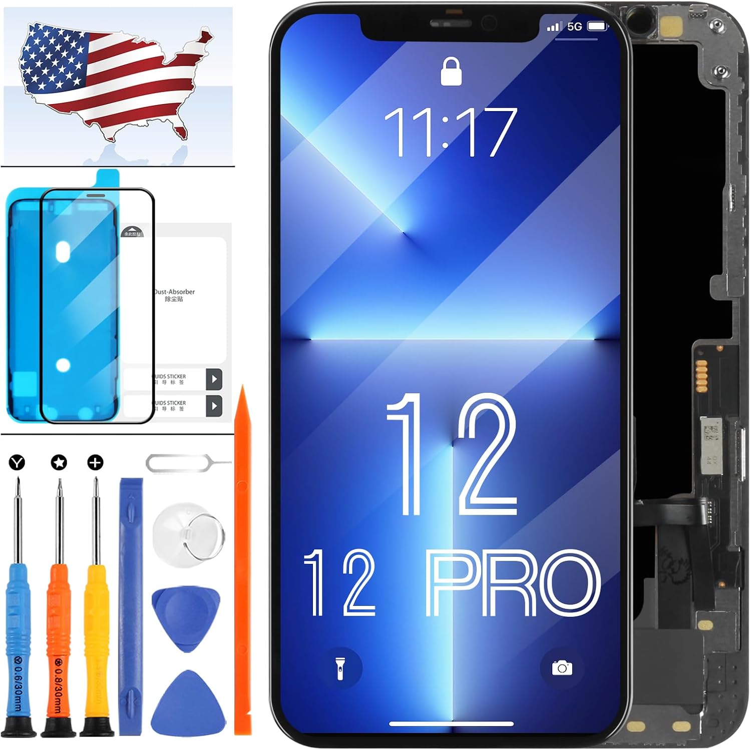 Amazon.com: A-MIND for iPhone 12/12 Pro LCD Screen Replacement for ...