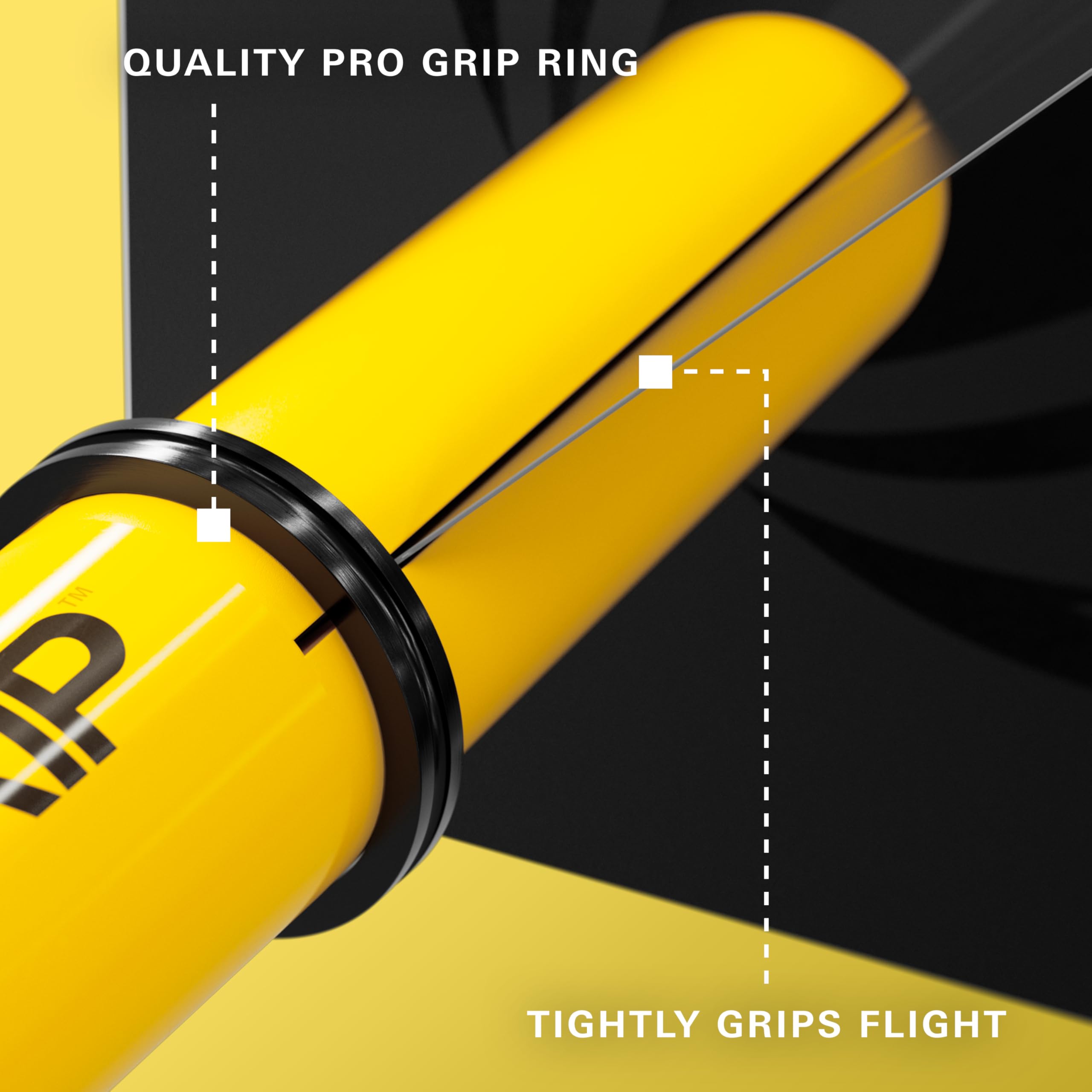 TARGET Darts Pro Grip Shafts Set of 9 | 3 Colours, Black/Yellow/Red ...