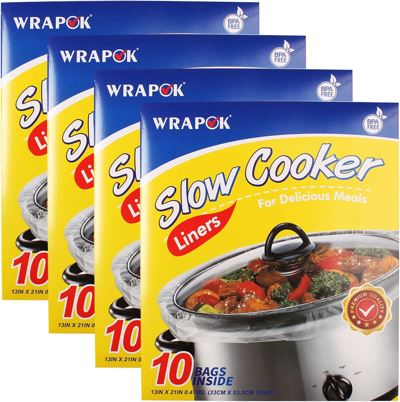 Amazon.com: 30 Count Large Crock Pot & Slow Cooker Liners - 22”x12” 3 ...
