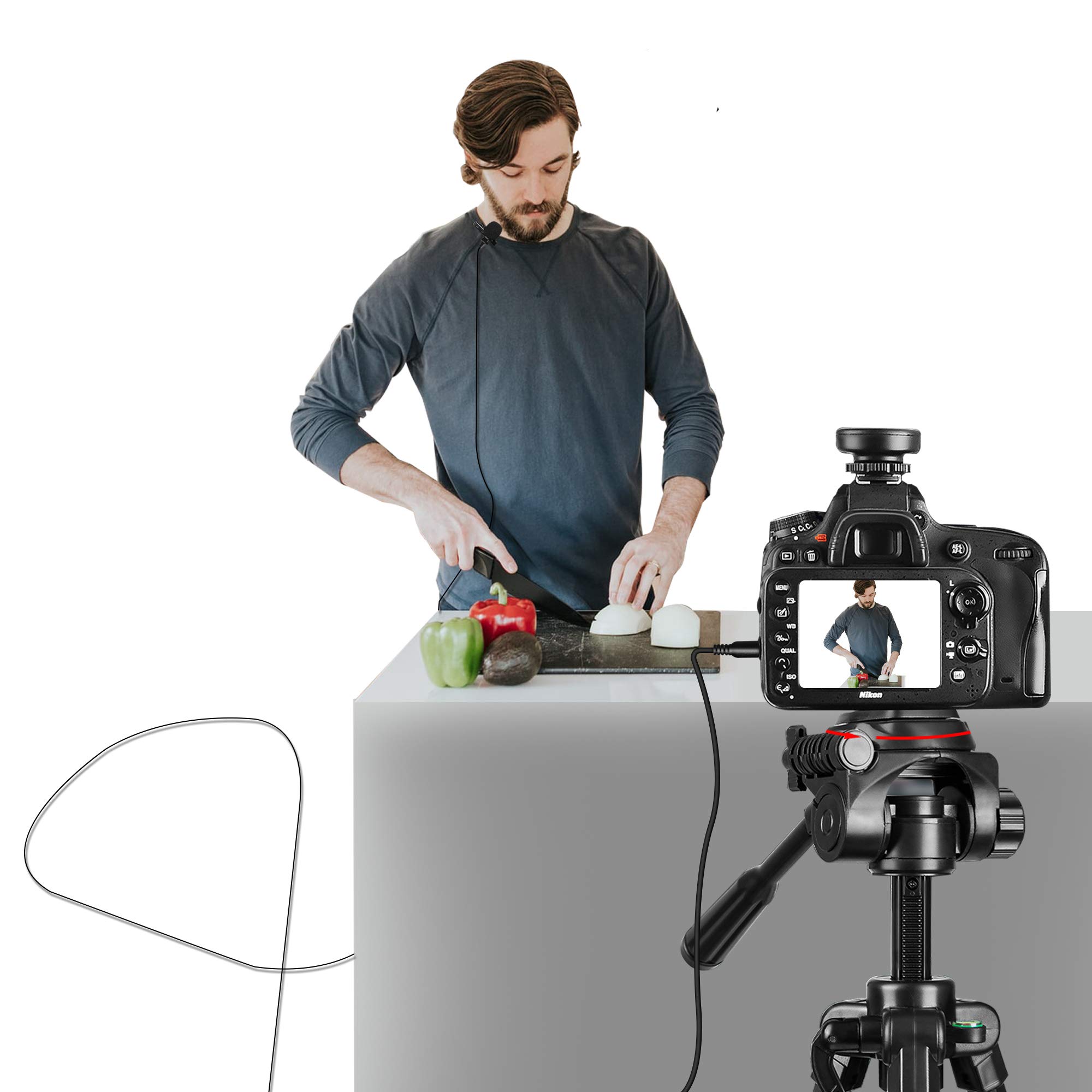 Snapklik.com : 10FT Cable Lavalier Lapel Microphone LVM7 Lav Mic For ...