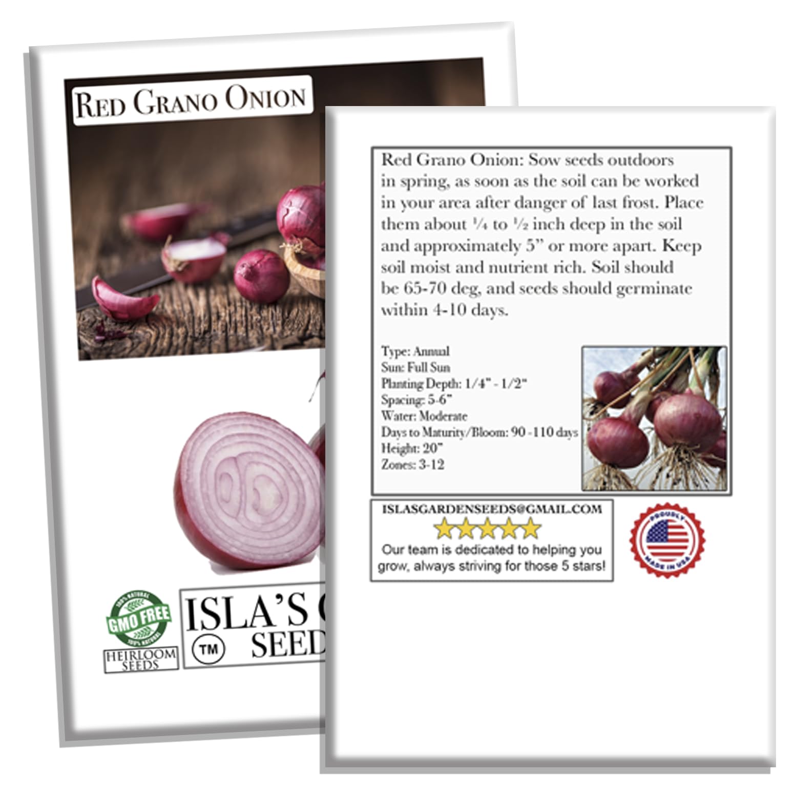 Onions Seeds Red Creole Onion Seeds 200+ Spicy Short Day Cajun ...