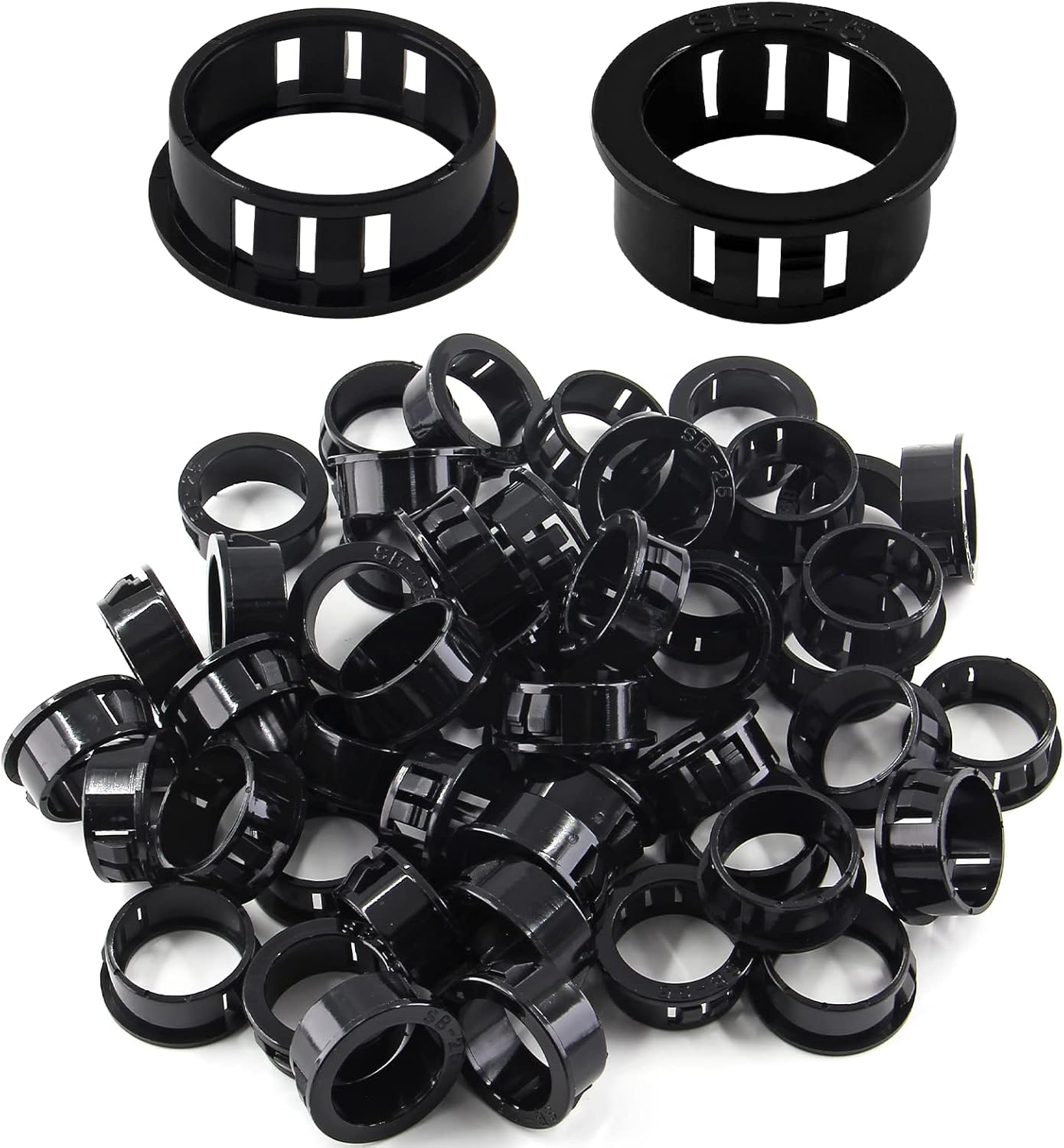 Amazon.com: Uenhoy 50 Pcs Black Snap Bushing 1" Mounting Dia Nylon Snap ...