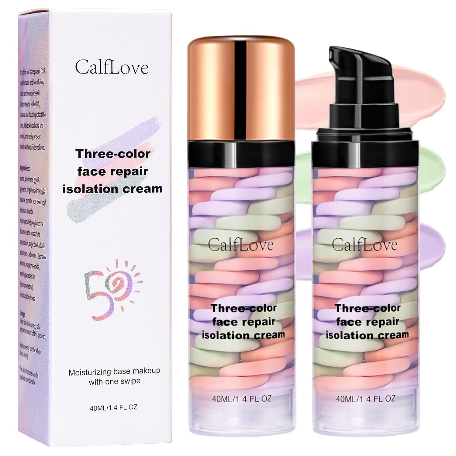 Amazon.com : Primer Face Makeup,3 In 1 Isolation Cream,Makeup Primer ...