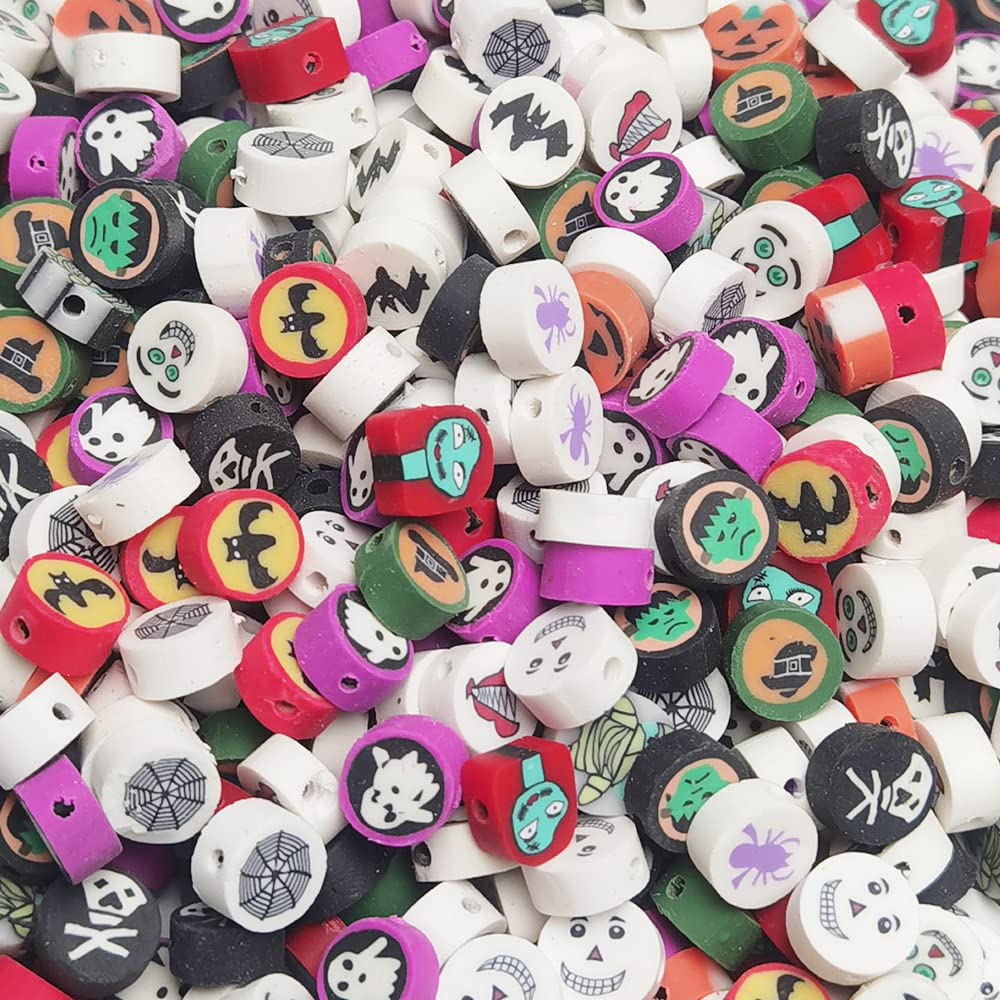 Amazon.com: Libiline Random 100pcs Mix Designs Fimo Beads Craft Bead ...