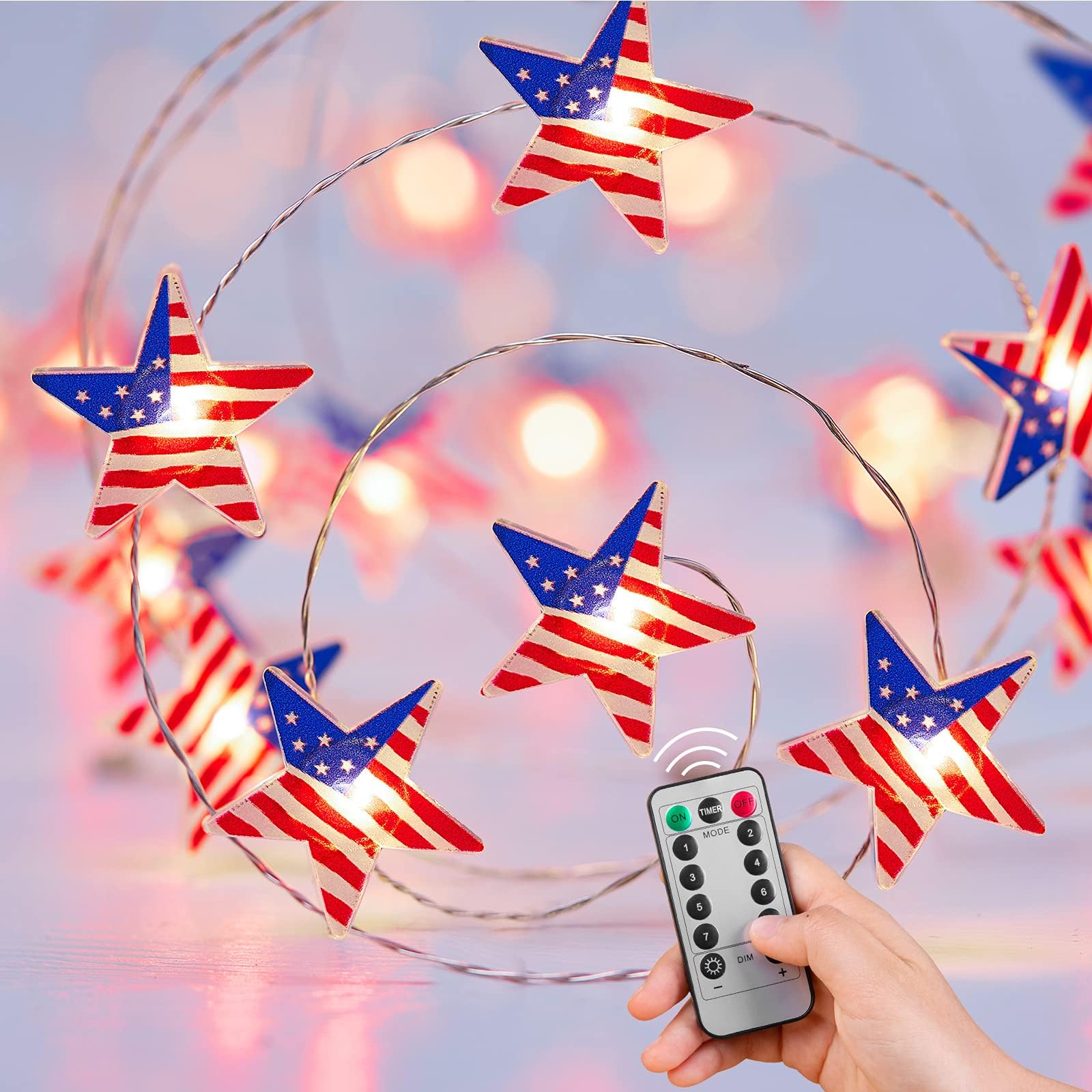 Amazon.com: Yayfazy Baseball Decorations String Lights, Timer Battery ...