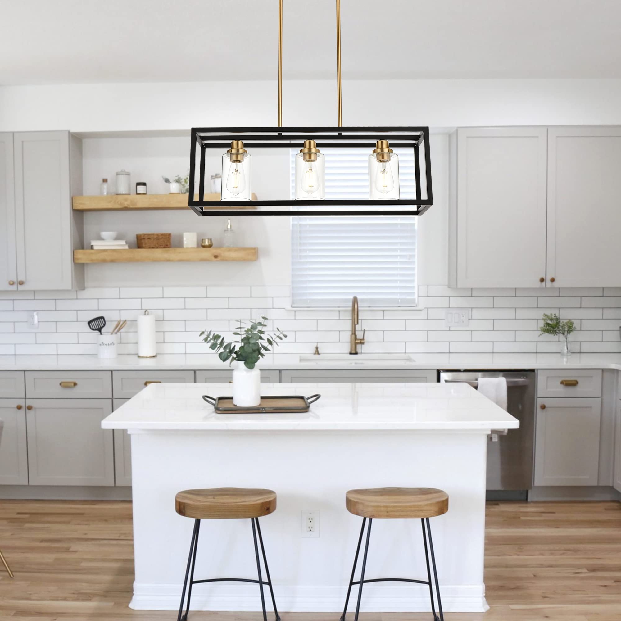 MELUCEE Dining Room Light, Island Lights for Kitchen Modern Chandeliers ...