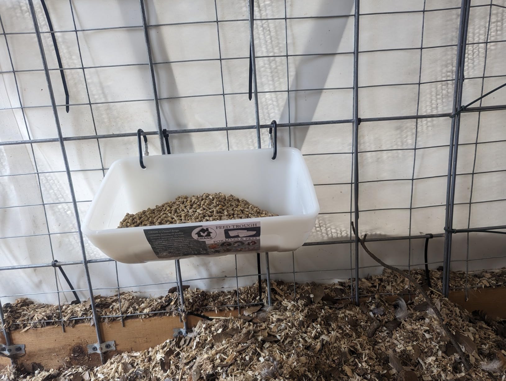 $9/mo - Finance GIFANK 4 Pack Chicken Feeder Feed Trough with Clips ...
