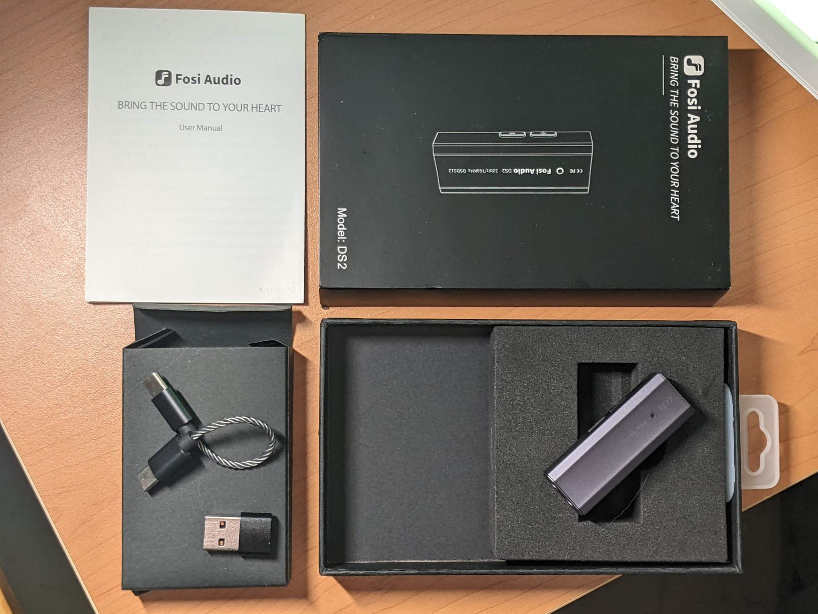 Amazon.com: Fosi Audio DS2 Portable USB C DAC DSD512 ES9018K2M ...