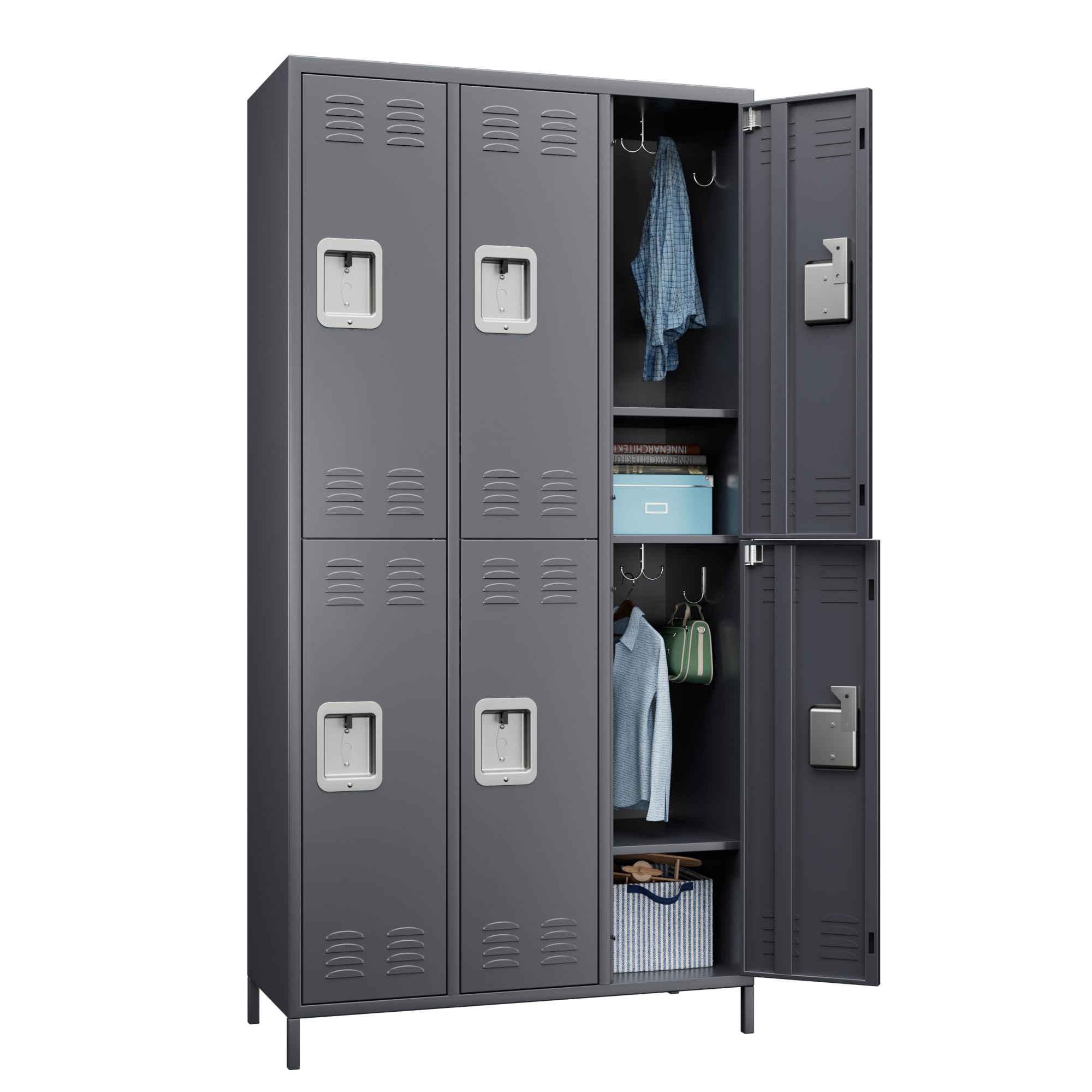 Amazon.com: SUXXAN Metal Lockers for Employees, Employee Lockers with 6 ...