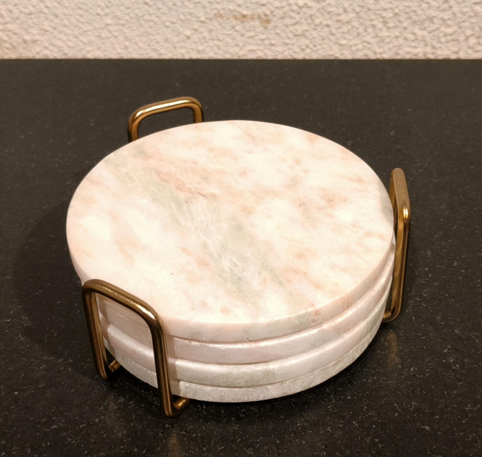 Lady Onyx Marble Coaster(Set of 4) : Amazon.in: Home & Kitchen