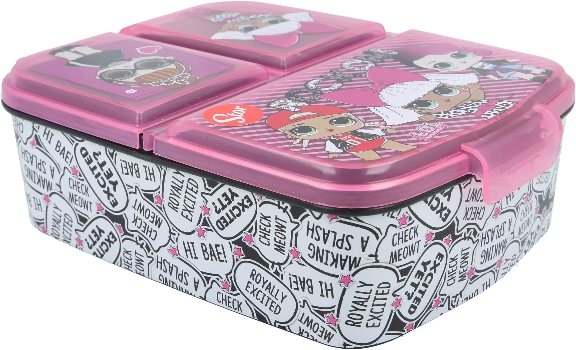 Stor |Multi Compartment Sandwich Box LOL Surprise Rock On : Amazon.co ...