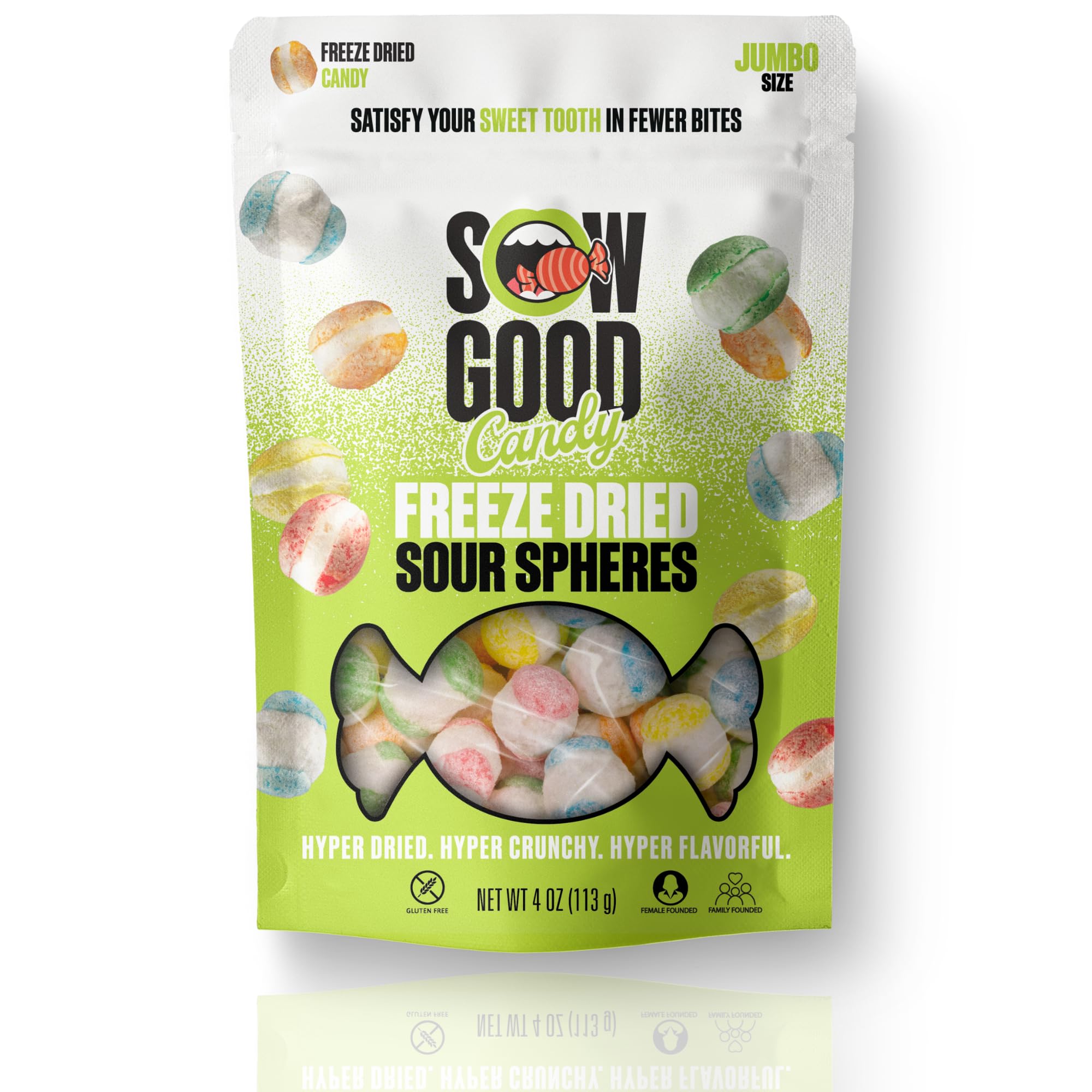 Buy Sowgood Freeze Dried Sweets - Intensely Flavourful Sour Spheres ...