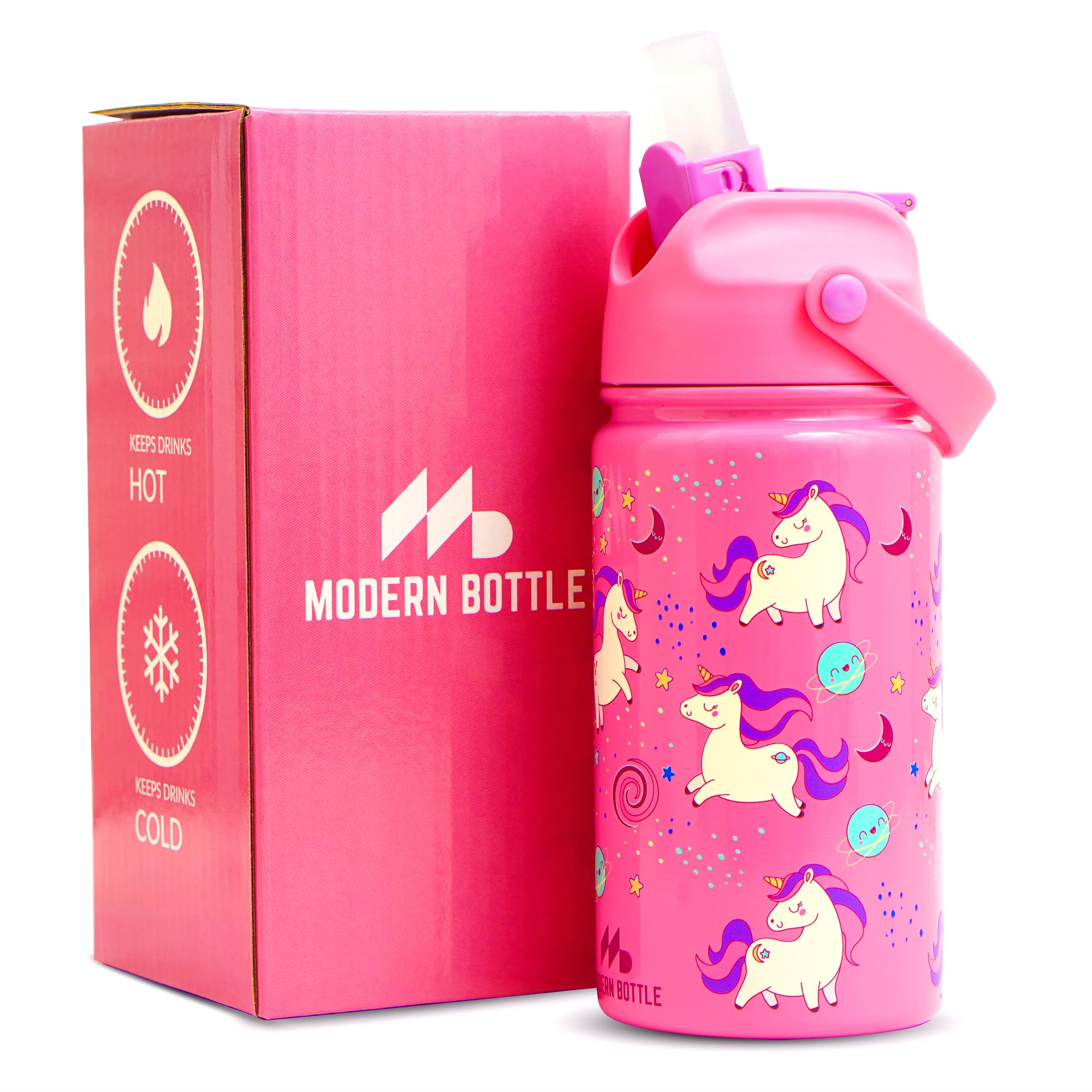 Modern Bottle: Insulated Steel Water Bottle for Kids - BPA-Free, Leak ...