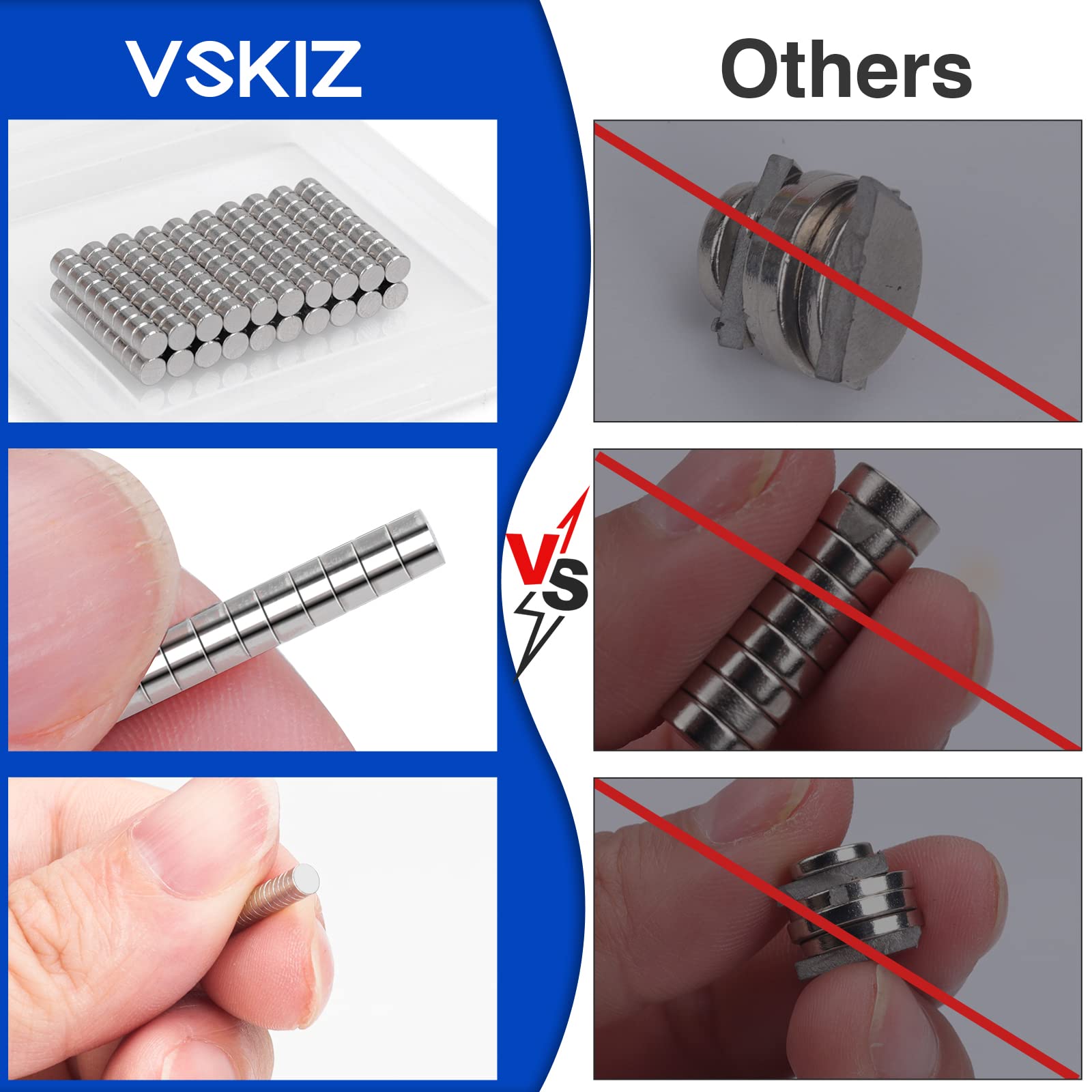 Snapklik.com : 400Pcs Refrigerator Magnets, 3x2mm Tiny Earth Magnets ...