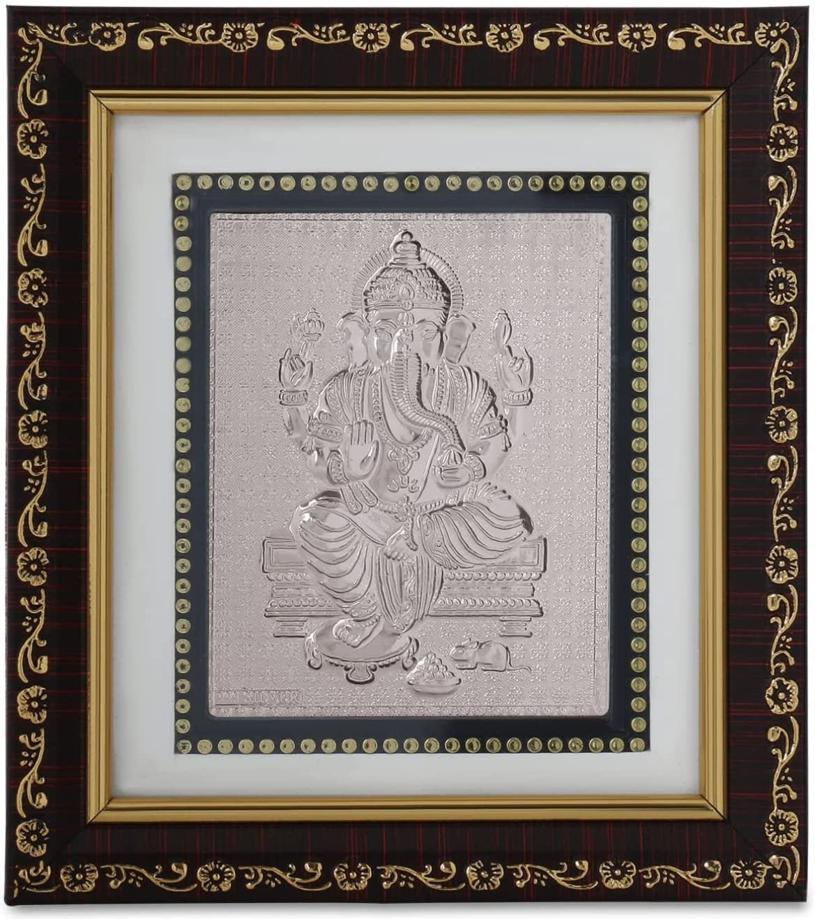 Osasbazaar Pure Silver Ganesh ji Photo Frame - 99% Purity Certified ...
