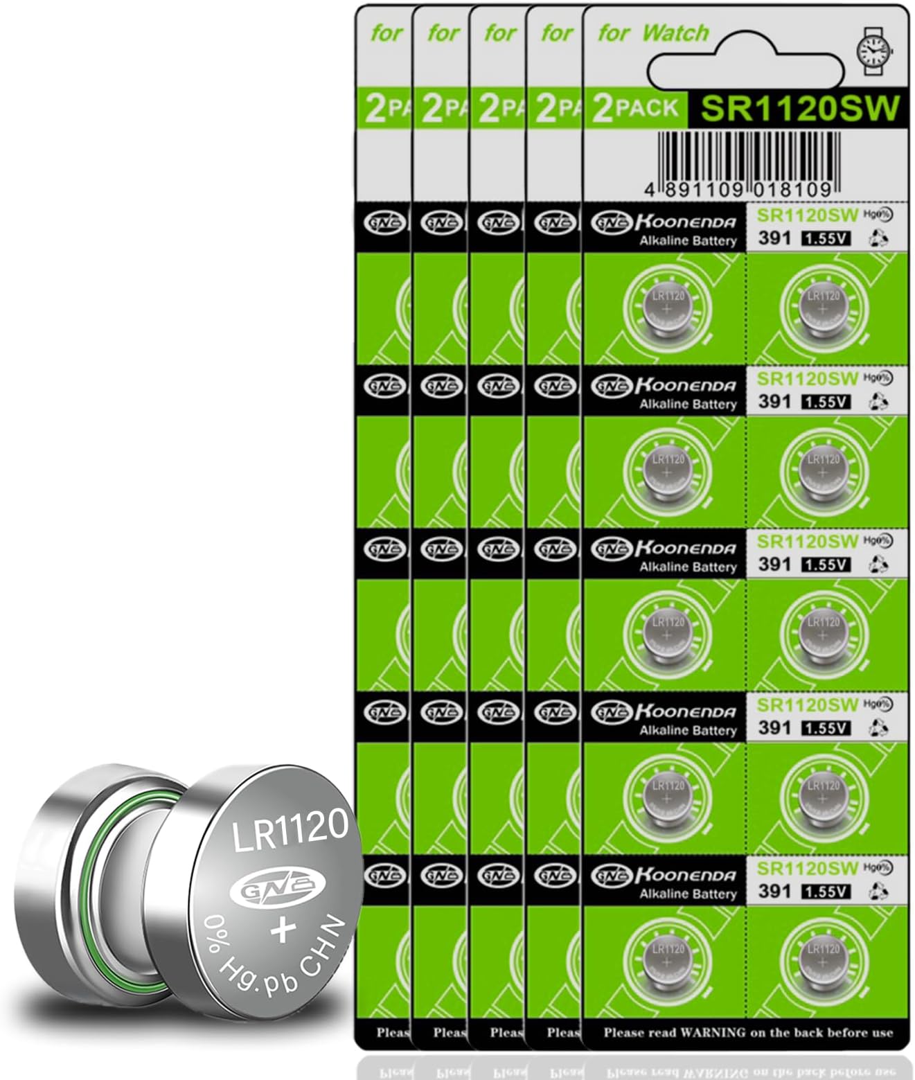 Amazon.com: Renata Batteries 391 Silver Oxide Watch Battery (5 Pack ...