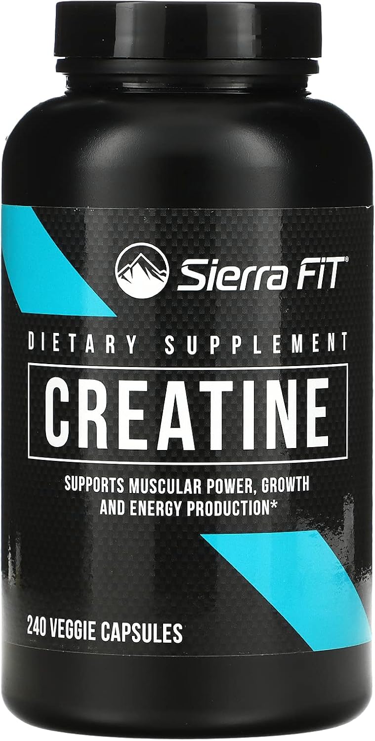 Sierra Fit Creatine (750mg, 240 Veggie Capsules) : Buy Online at Best ...