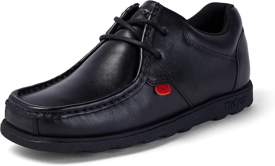 Kickers Men's Fragma Lace Up Moc Toe Comfortable Leather Shoes | Extra ...
