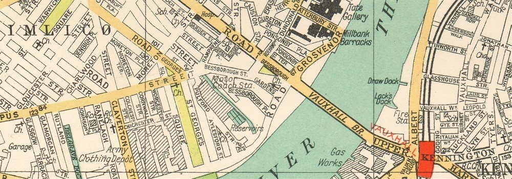1833 Map Of Waterloo In London