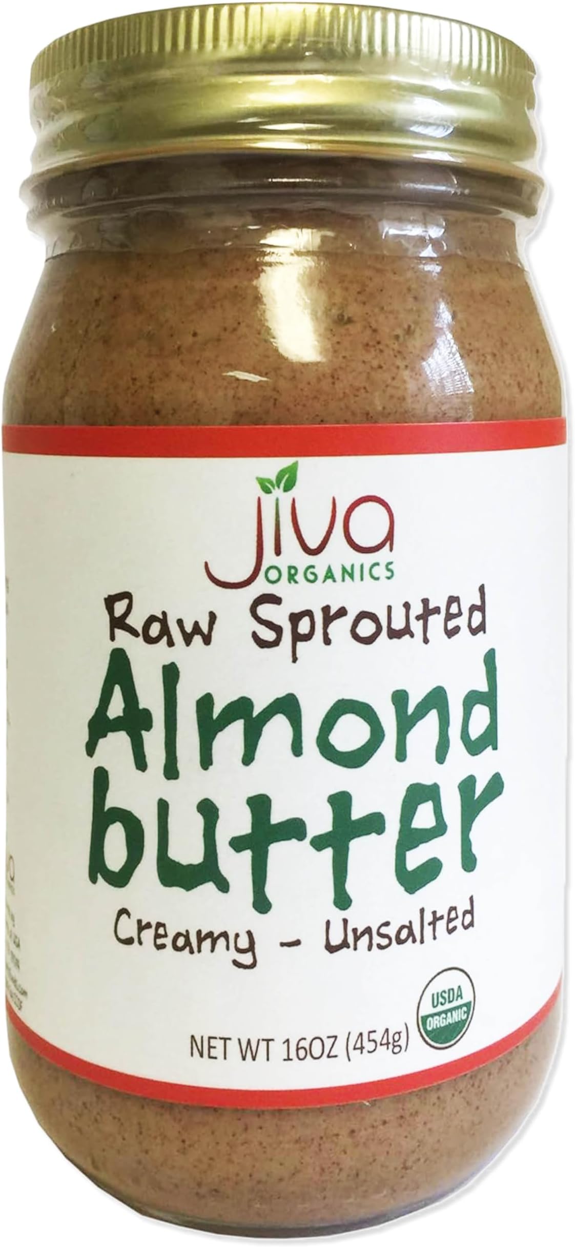 Amazon.com : Dastony Organic Raw Sprouted Almond Butter, 8 oz | Only ...