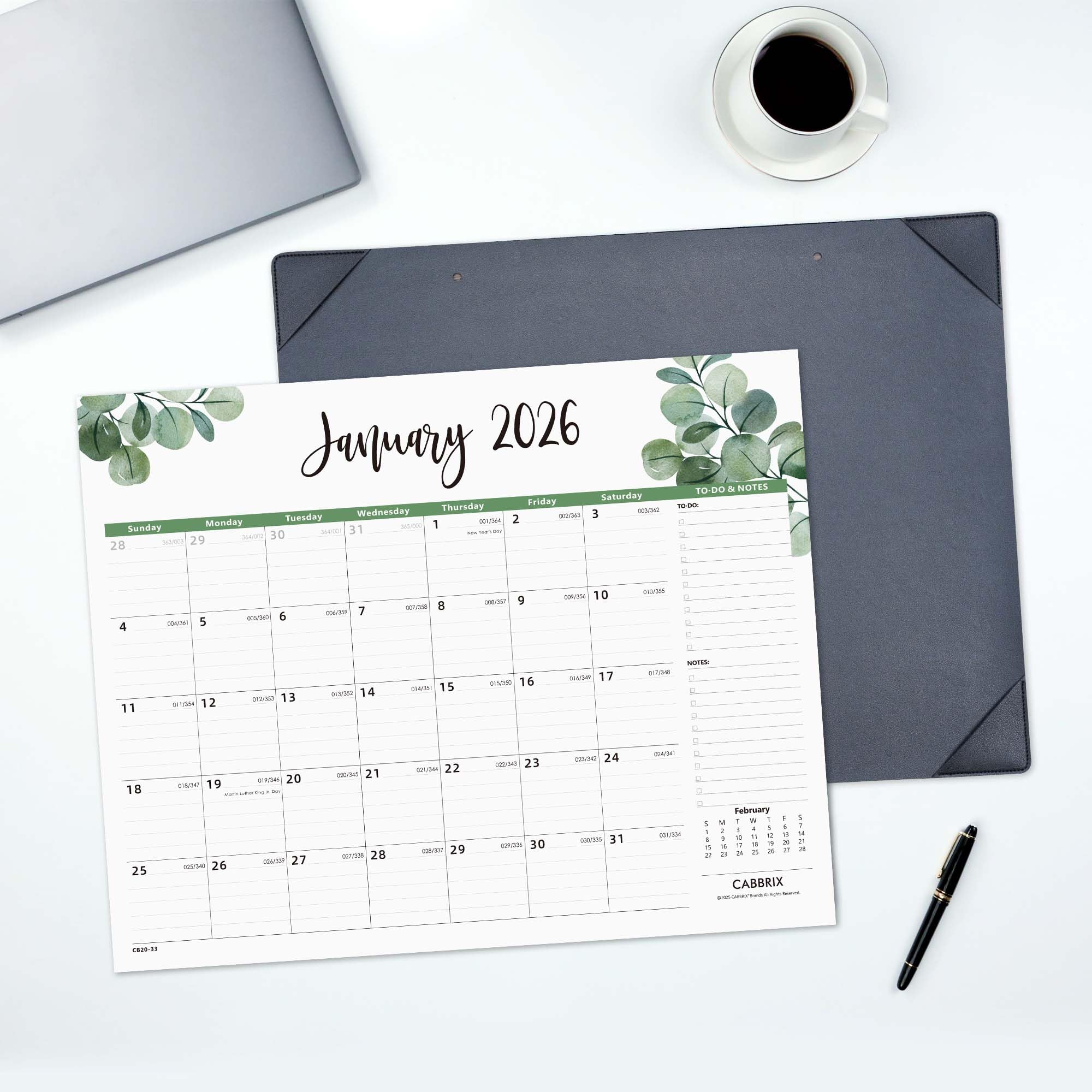 Desk Pad Mat Simplified Desk Calendar 2025-2026 With Desktop Mat, India ...