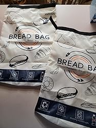 Amazon.com: Reusable Freezer Bread Bags for Homemade Bread- Eco ...