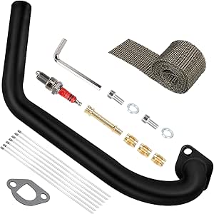 Amazon.com: EOPOAYI Mini Bike Exhaust Pipe Compatible with Predator ...