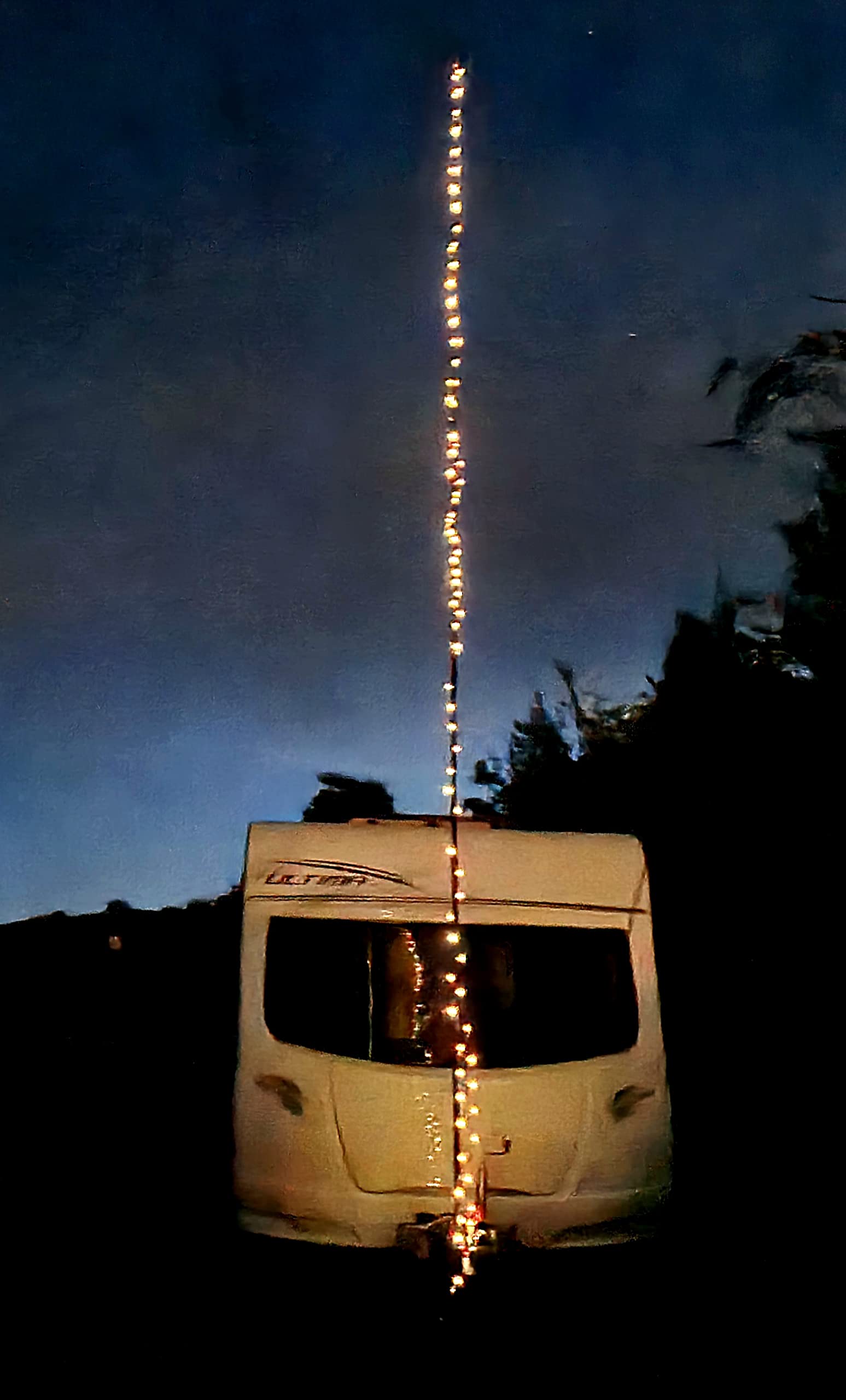 Caravan Flag Pole Lights (Warm White) 12 merers : Amazon.co.uk: Garden