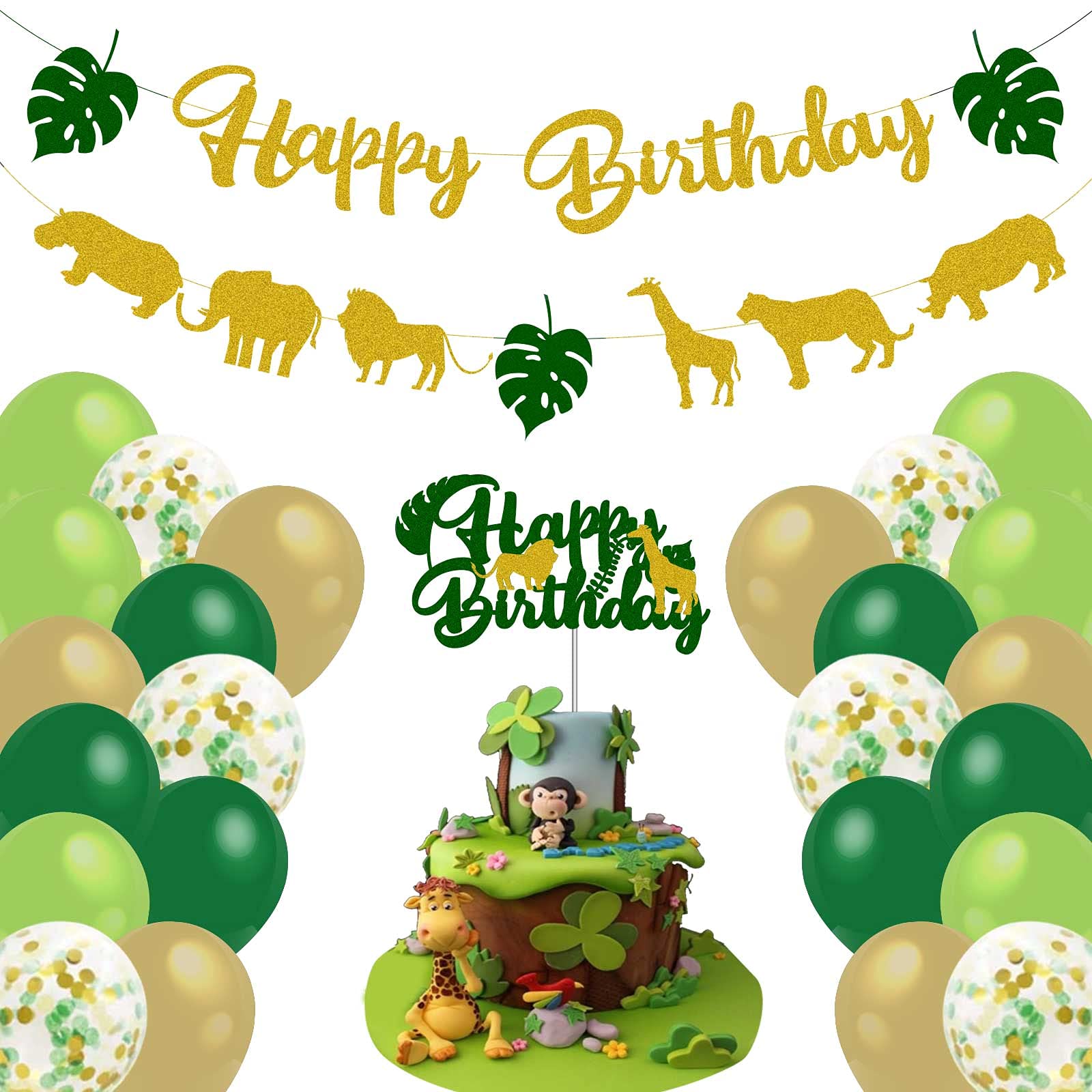 Jungle Safari Birthday Party Decorations Boys Jungle Theme Birthday ...