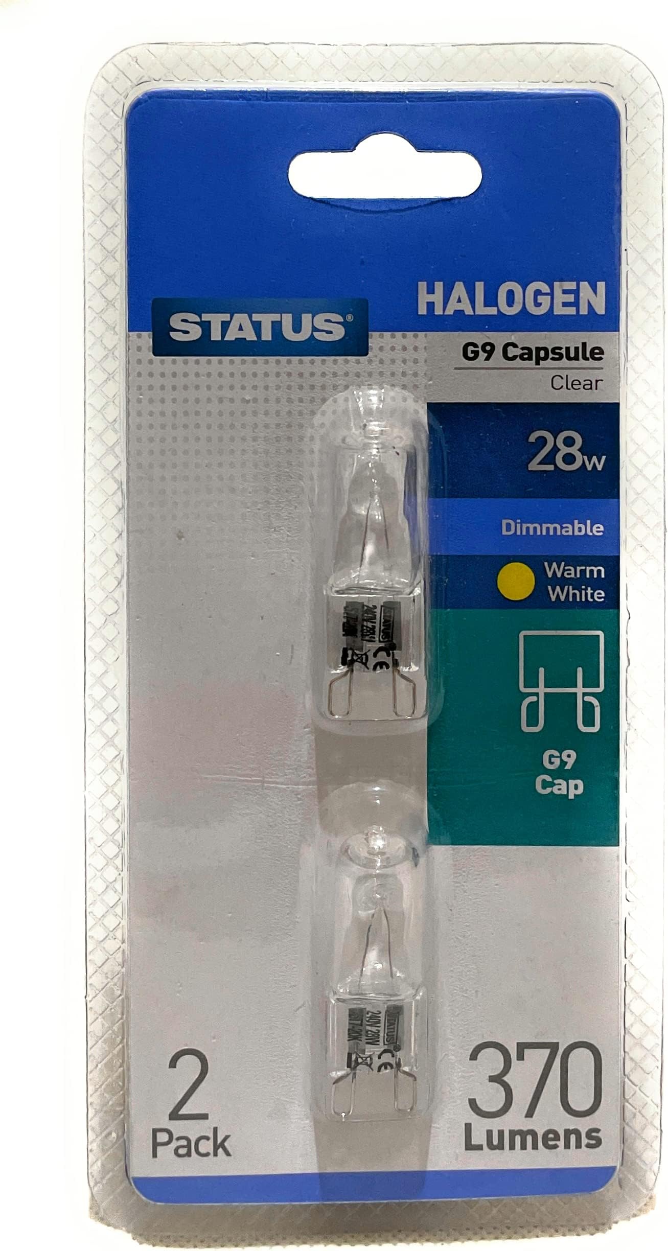 Status G928SHCWF212 G9 Cap Halogen Capsule Bulb with Fuse/ UV Stop ...