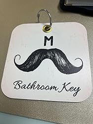 Amazon.com: Pro Image Large Restroom, Pass Key Tag Holder w/Key Ring ...