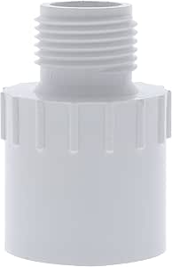 Amazon.com: Drip Depot Schedule 40 PVC Adapter - Slip x MHT - MHT Size ...