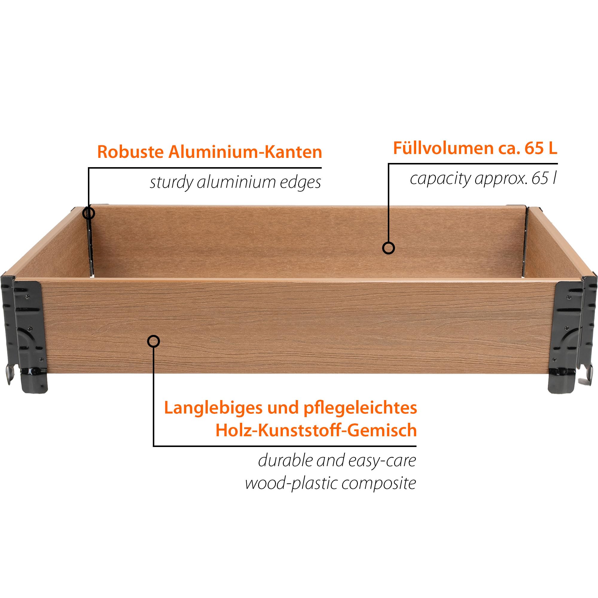 Snapklik.com : Dobar Weatherproof Pallet Frame Raised Bed Made Of ...