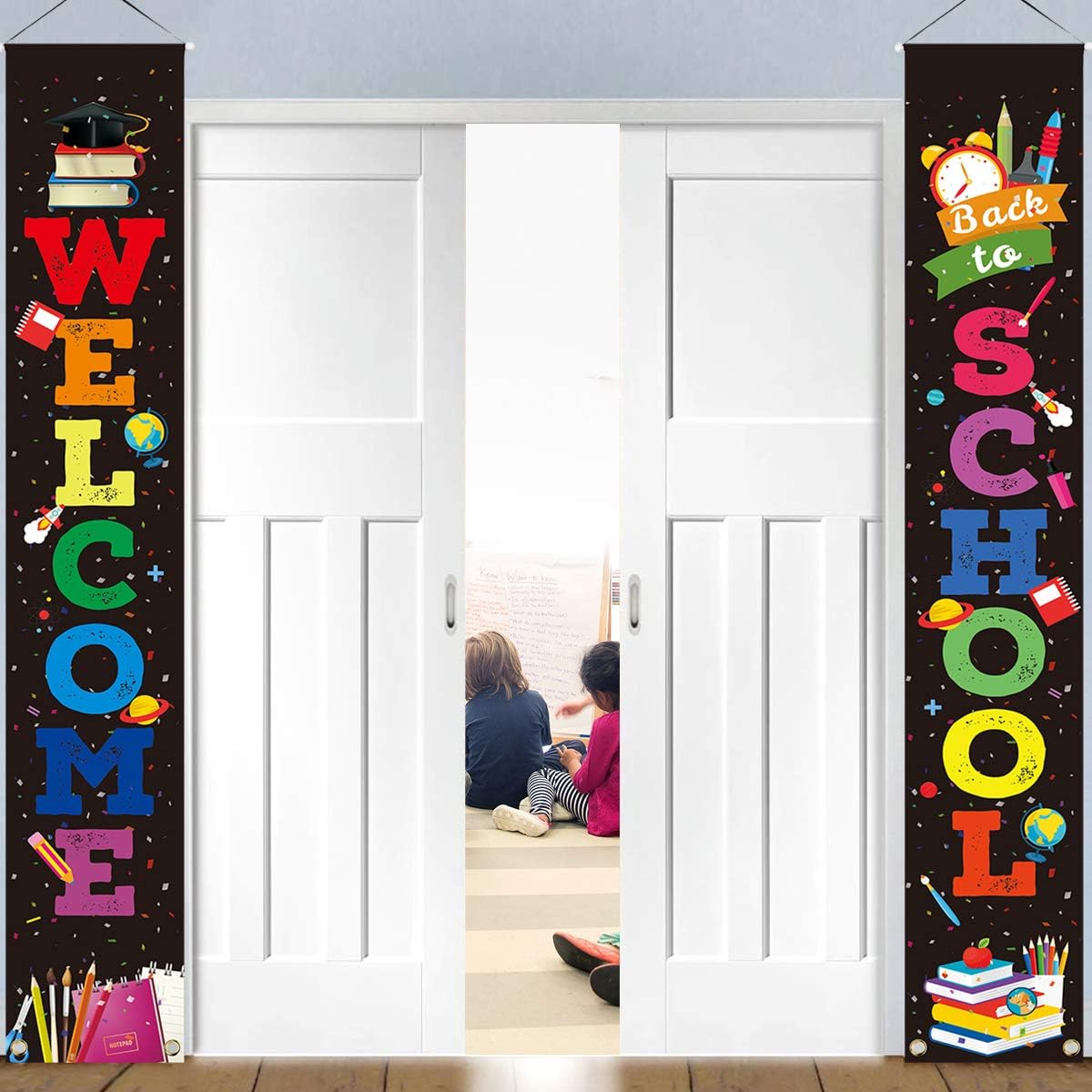 Amazon.com: Welcome Back To School Porch Banners Fall Welcome Back To ...