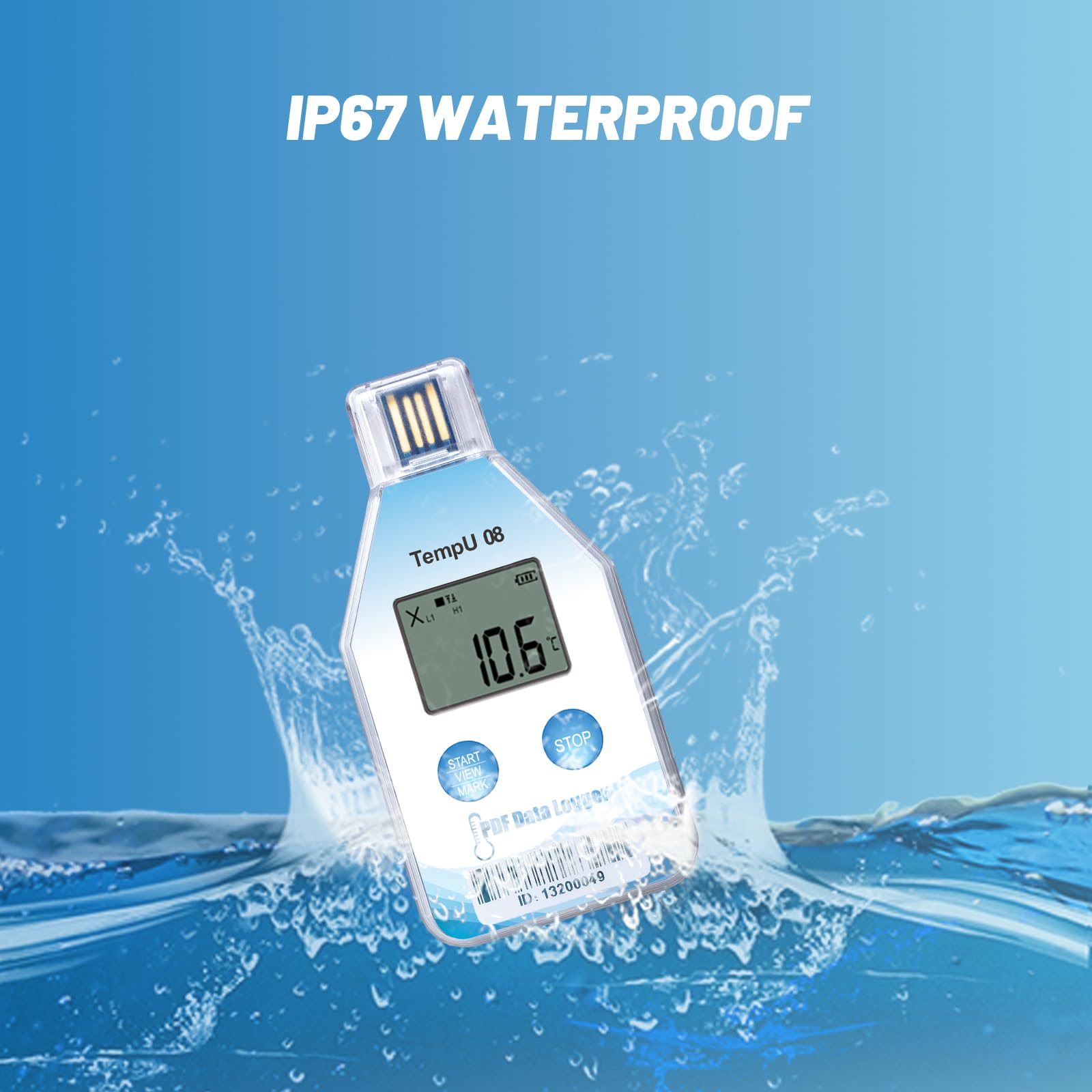 Snapklik.com : Tzone Digital Temperature Data Logger USB Single Use ...