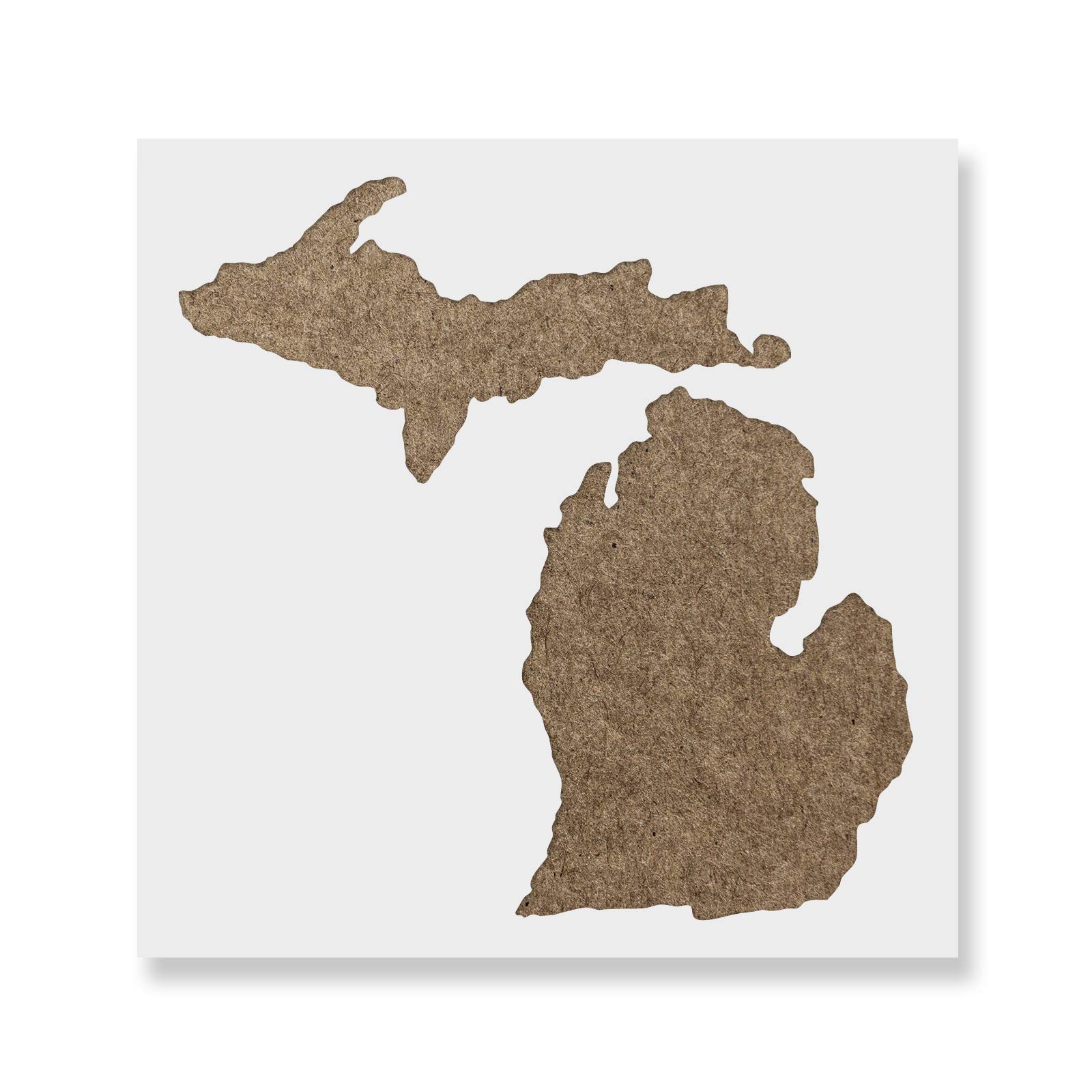 Amazon.com: Michigan State Stencil - Michigan, Michigan Art, Michigan ...