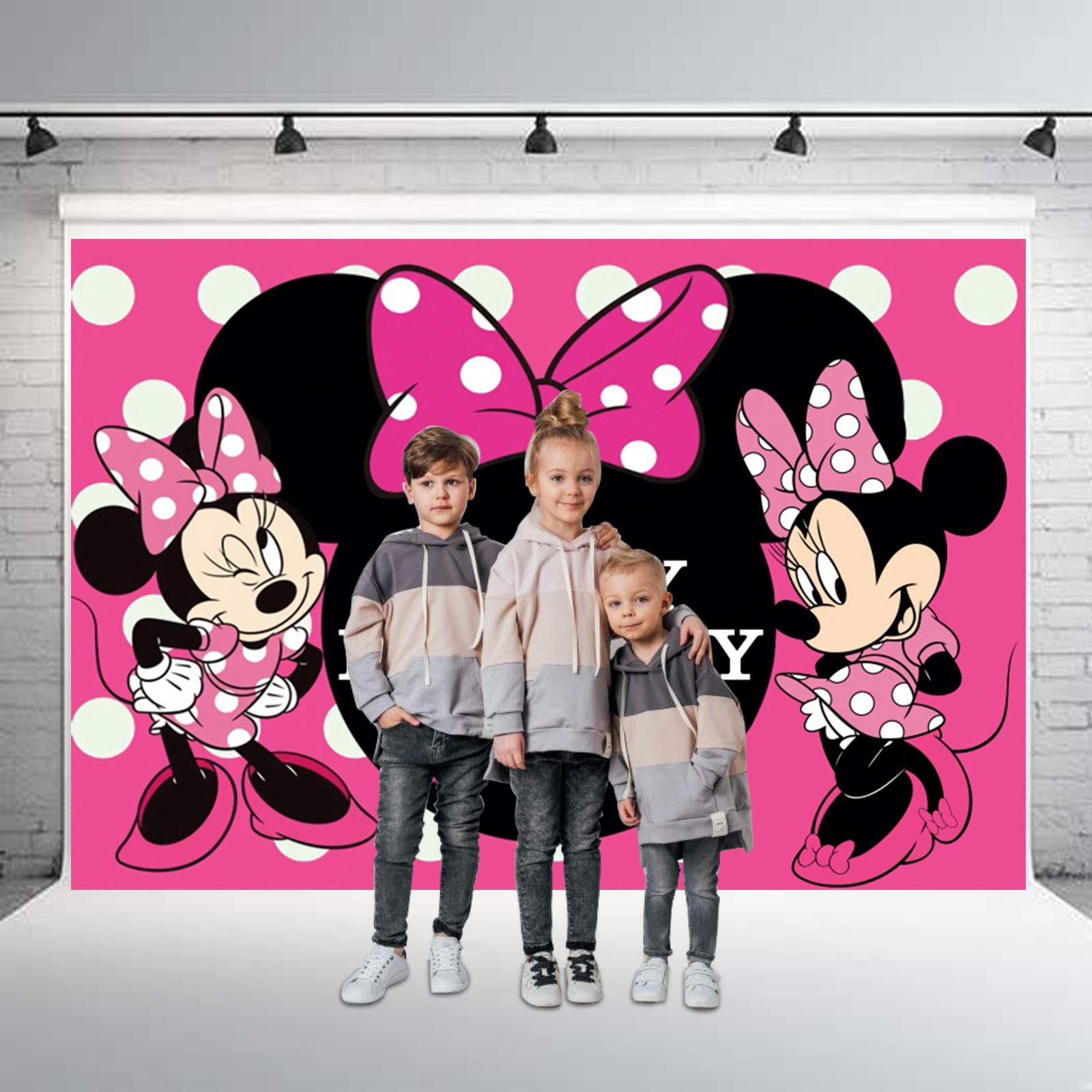 Minnie Mouse Birthday Party Supplies Minnie Mouse Backdrop for Birthday ...